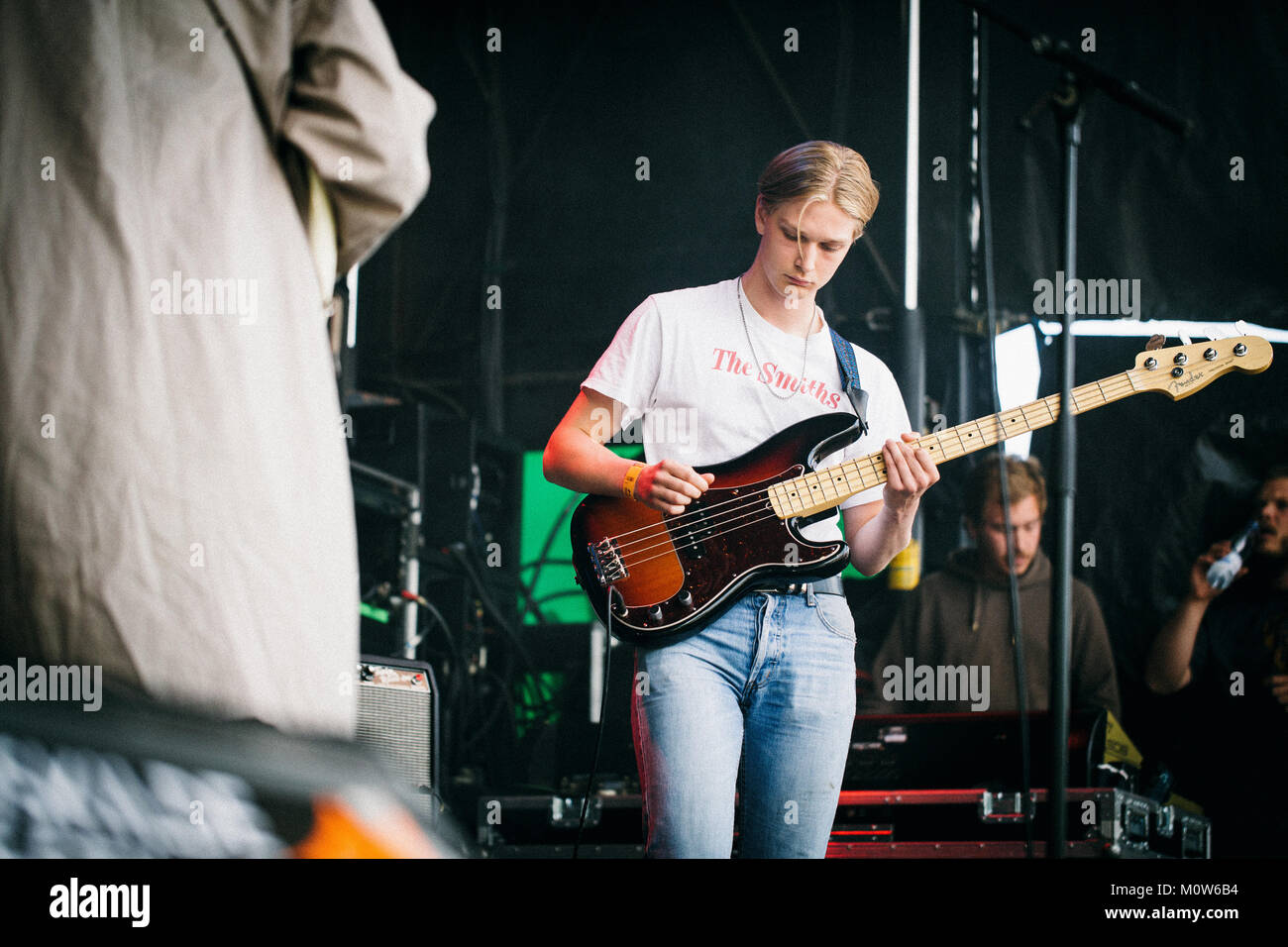 The Danish punk-rock band Communions performs a live concert at the ...