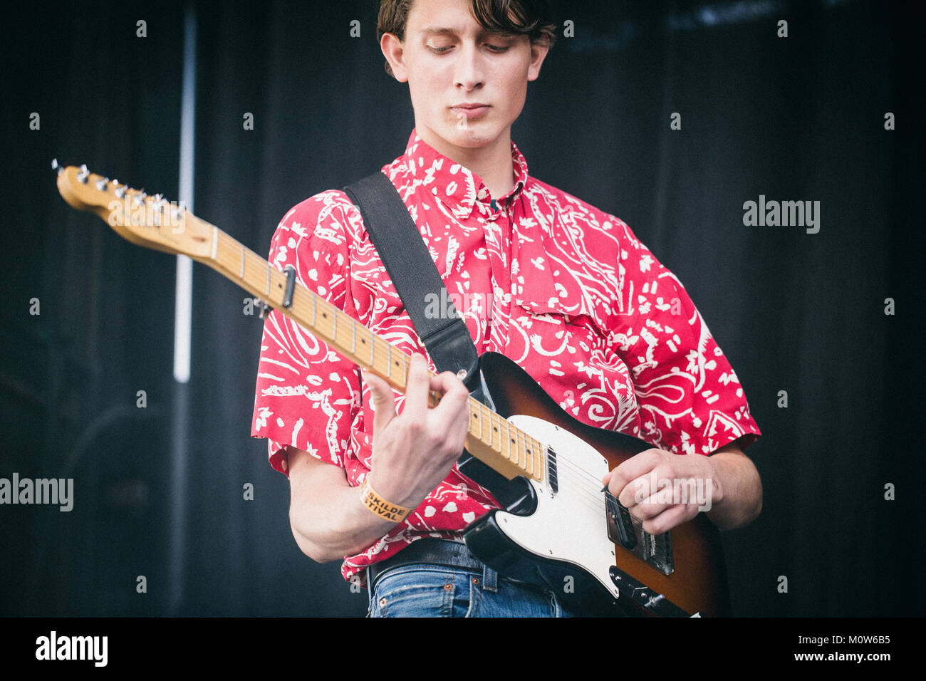 The Danish punk-rock band Communions performs a live concert at the ...