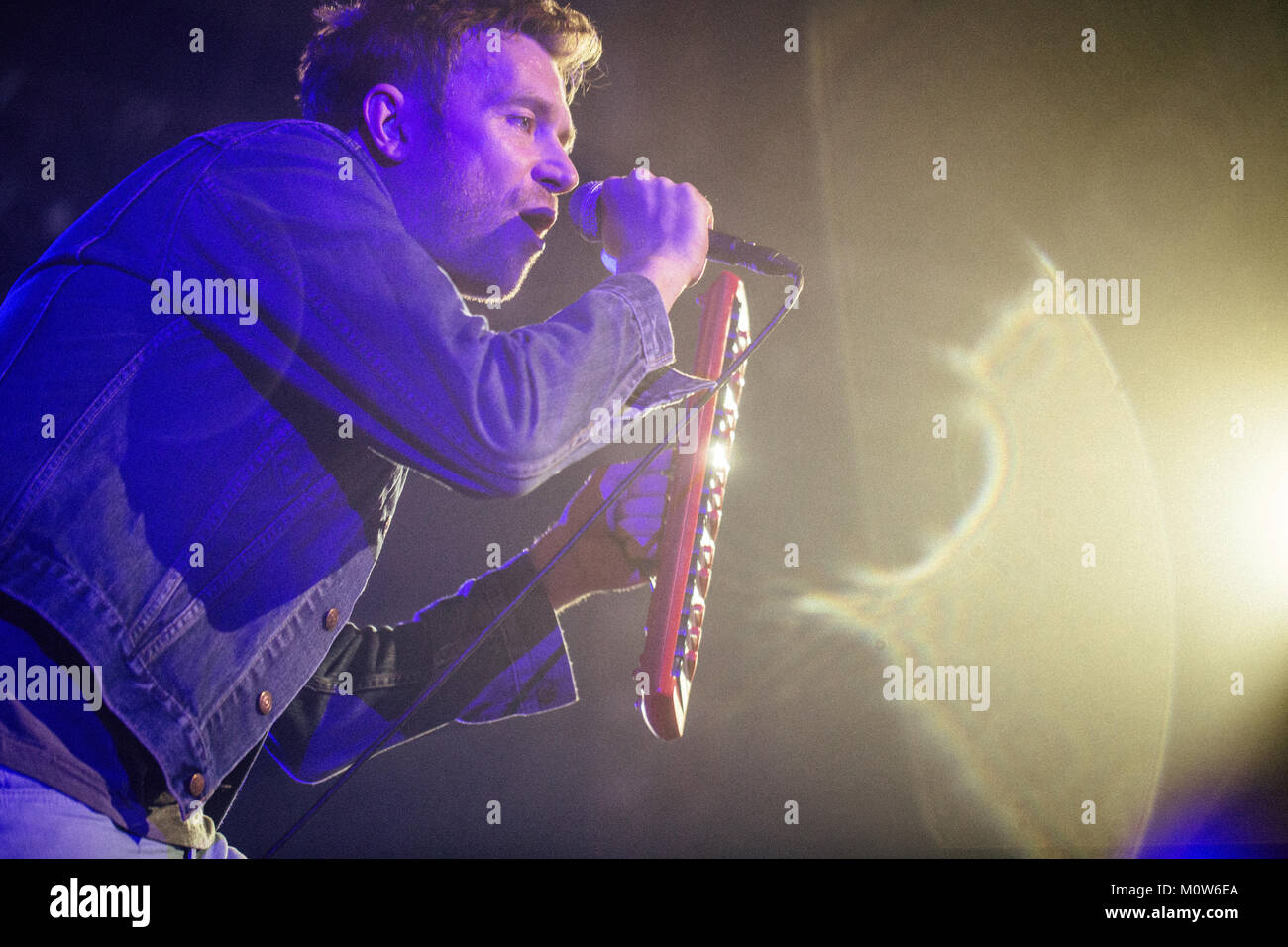 The English musician, singer and record producer Damon Albarn performs ...
