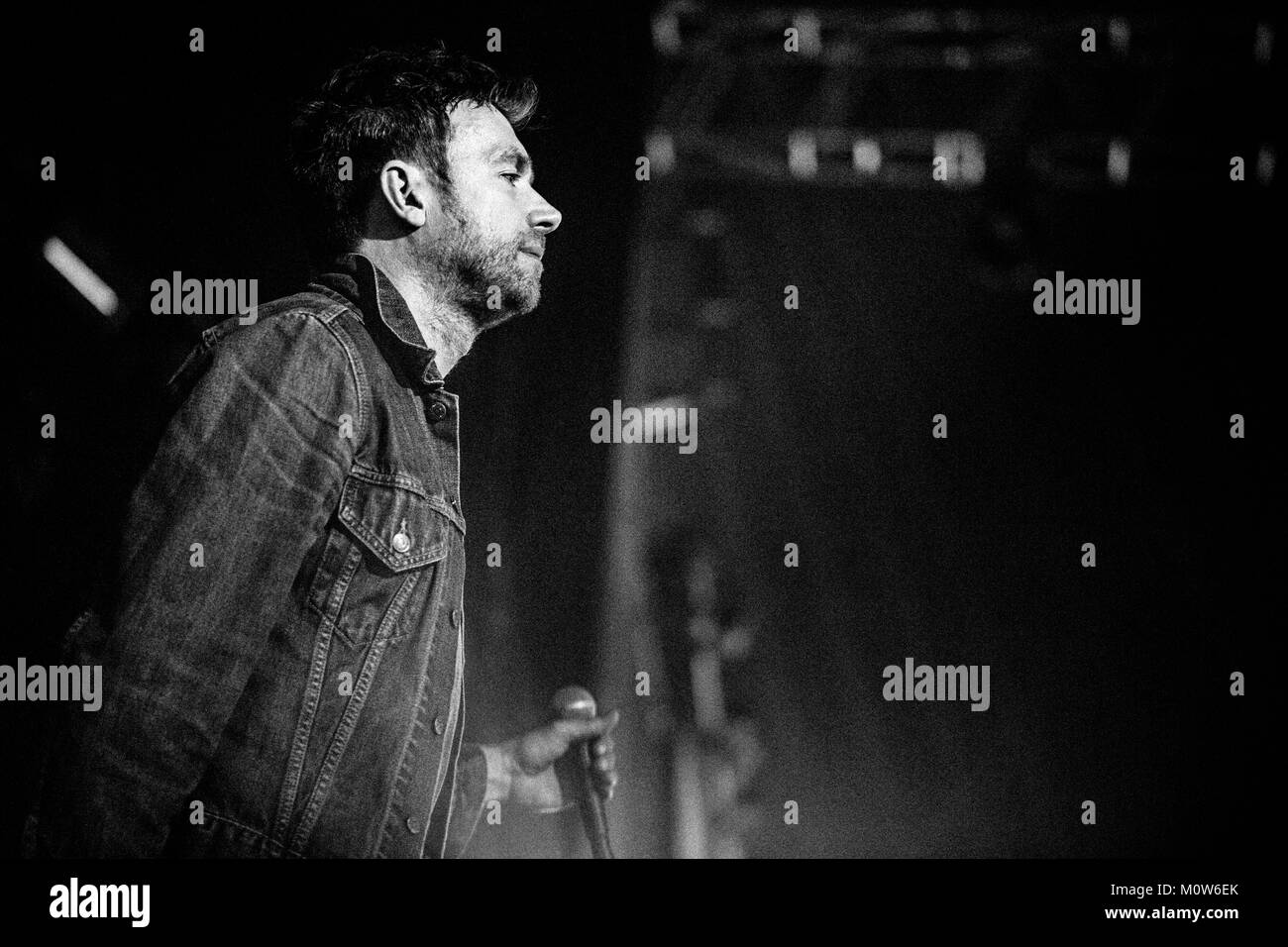 The English musician, singer and record producer Damon Albarn performs ...