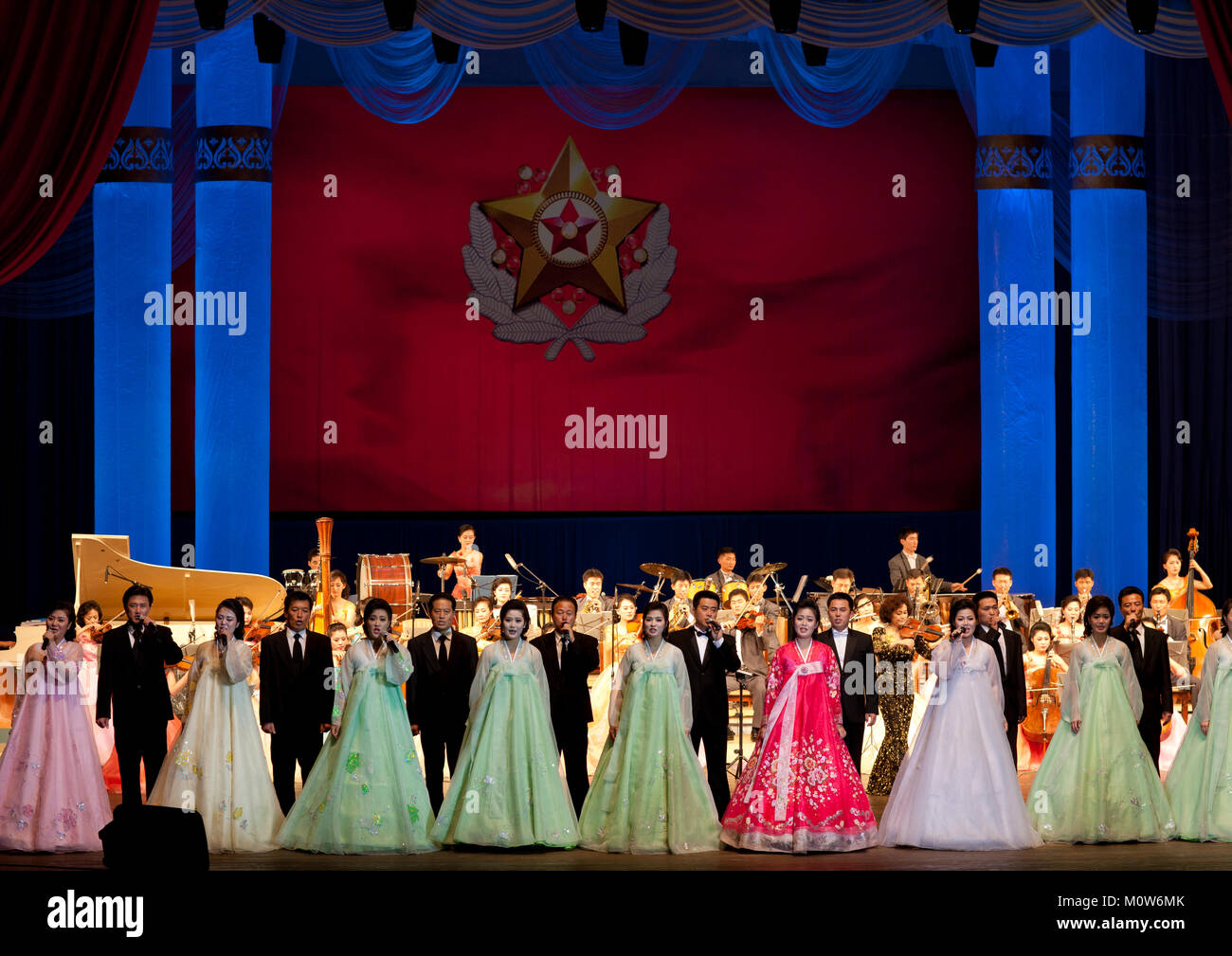 North Korean artists performing eugene oneguine alexandre pouchkine's ...