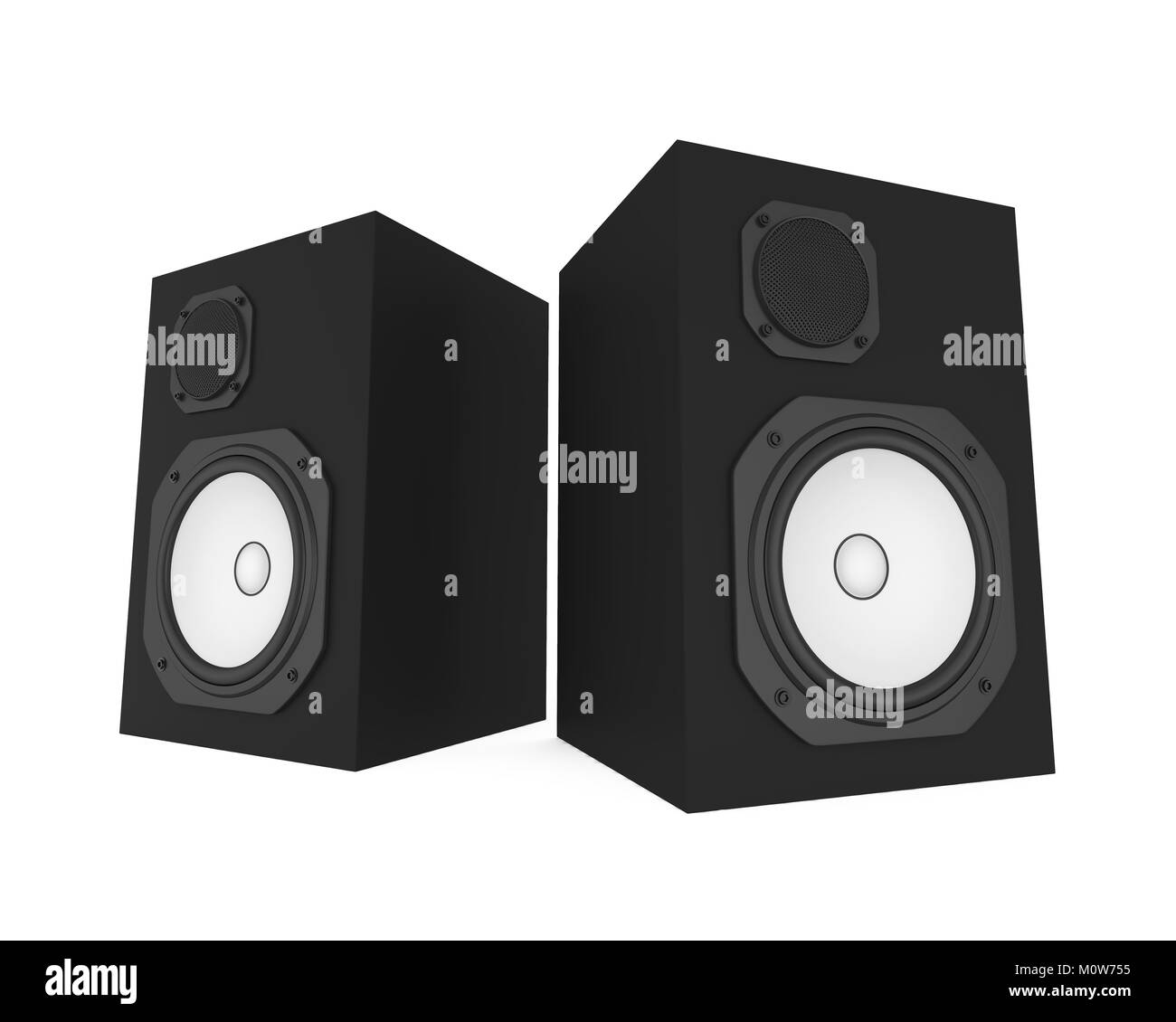 Audio Speakers Isolated Stock Photo - Alamy