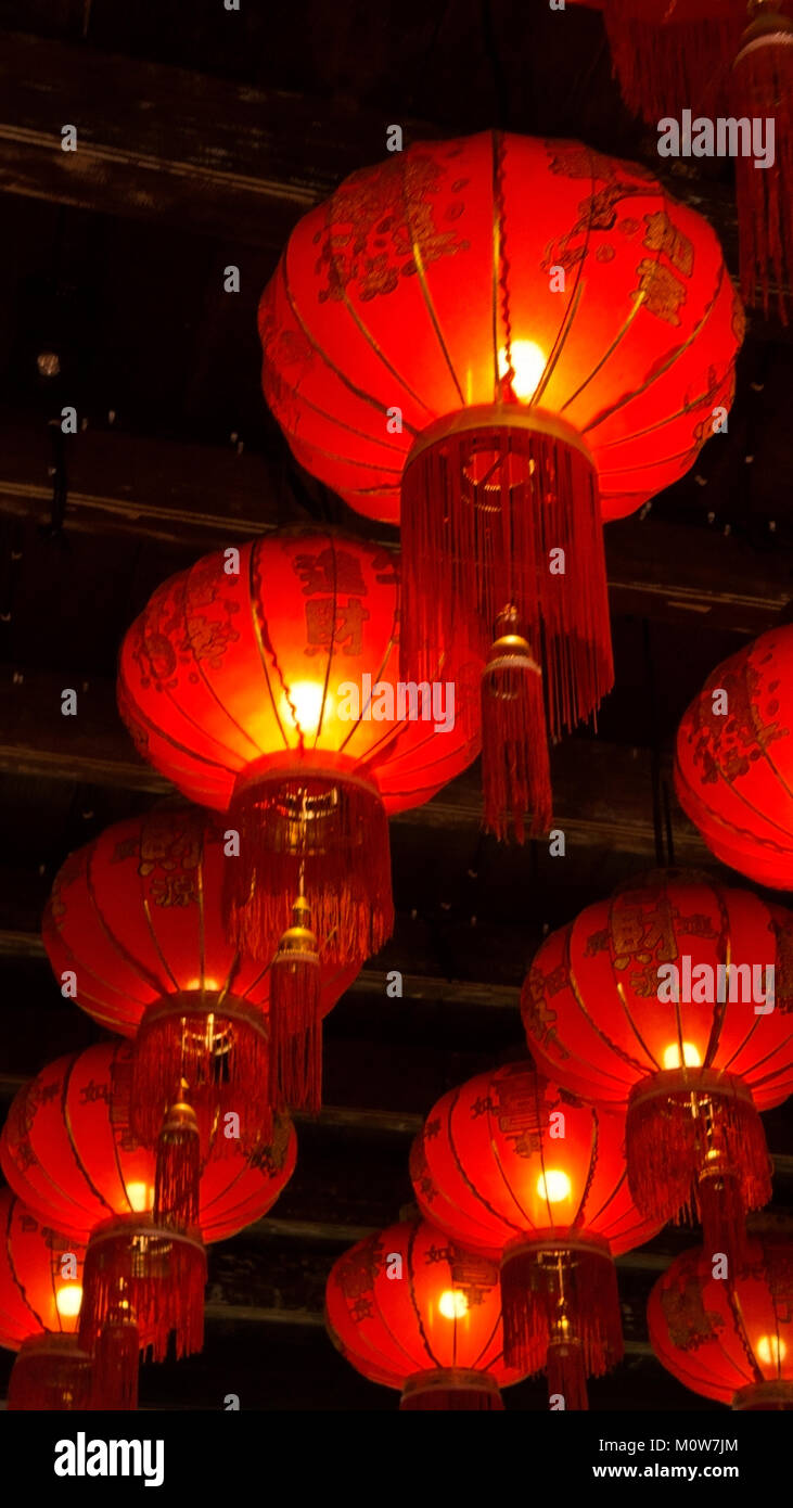Chinese Red Lanterns Stock Photo - Alamy