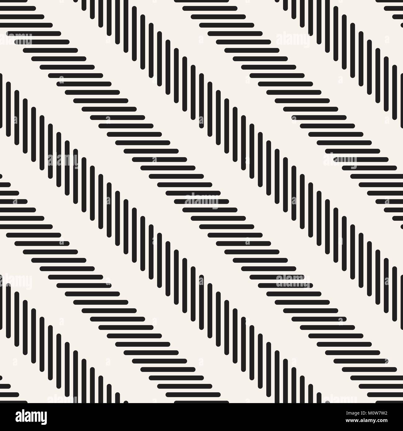 Vector seamless stripes pattern. Modern stylish texture with monochrome ...