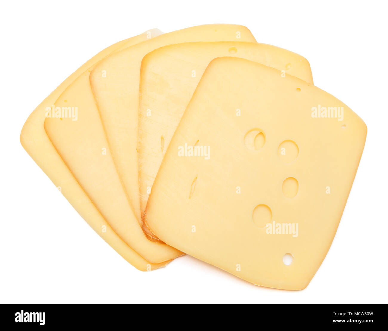 swiss cheese or cheddar on white background Stock Photo - Alamy