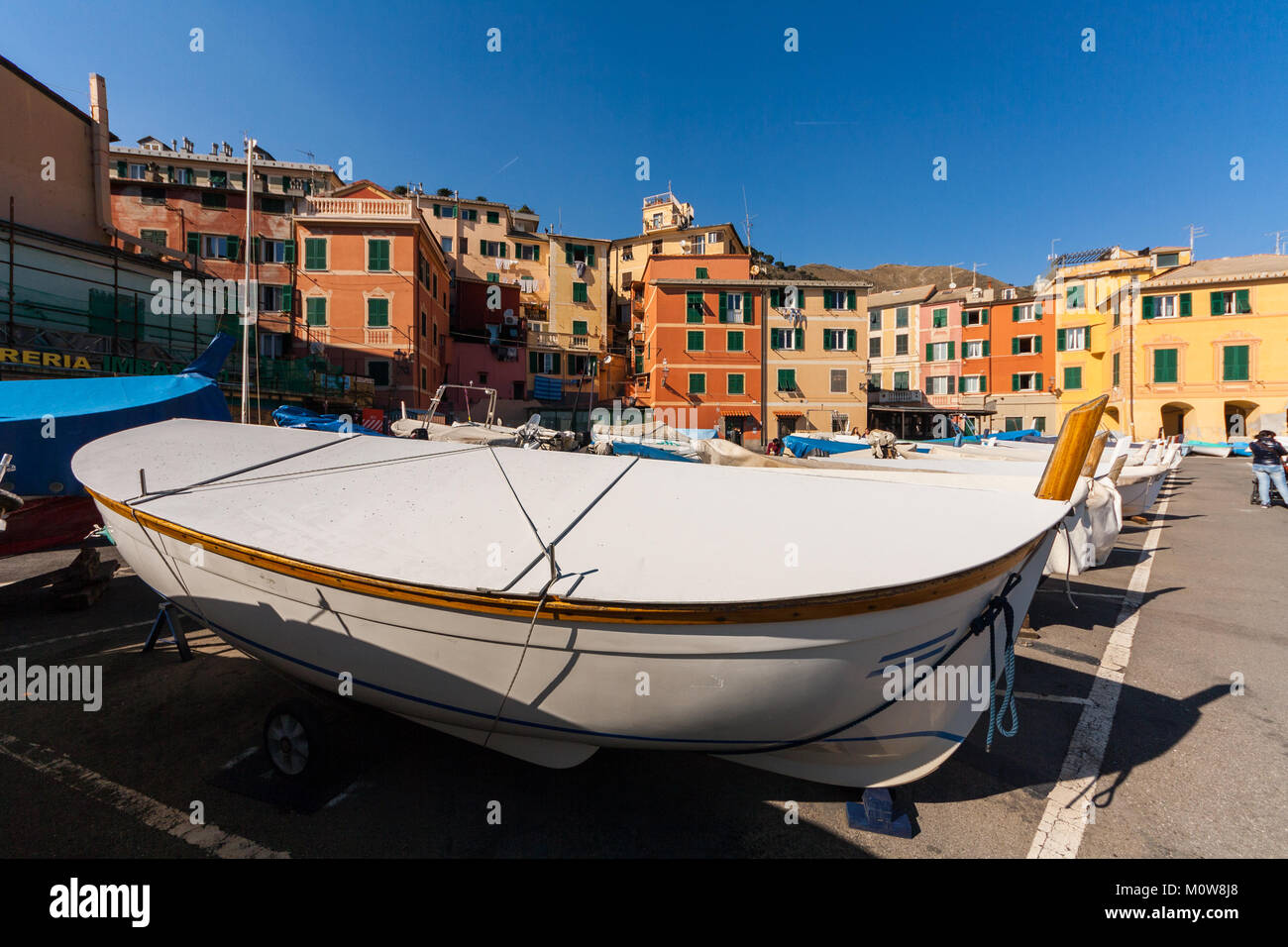 The center of Genova Nervi , Genoa , Ligurian Sea , Liguria , Italy ...
