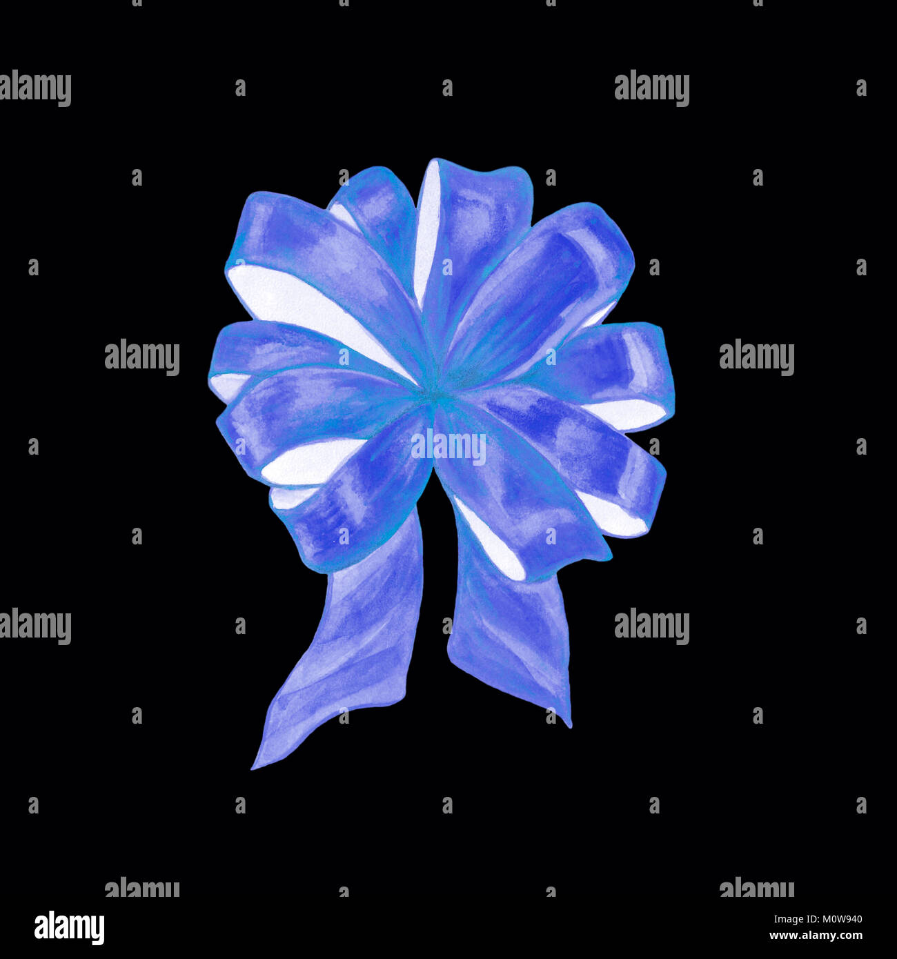 Blue ribbon pattern hi-res stock photography and images - Alamy