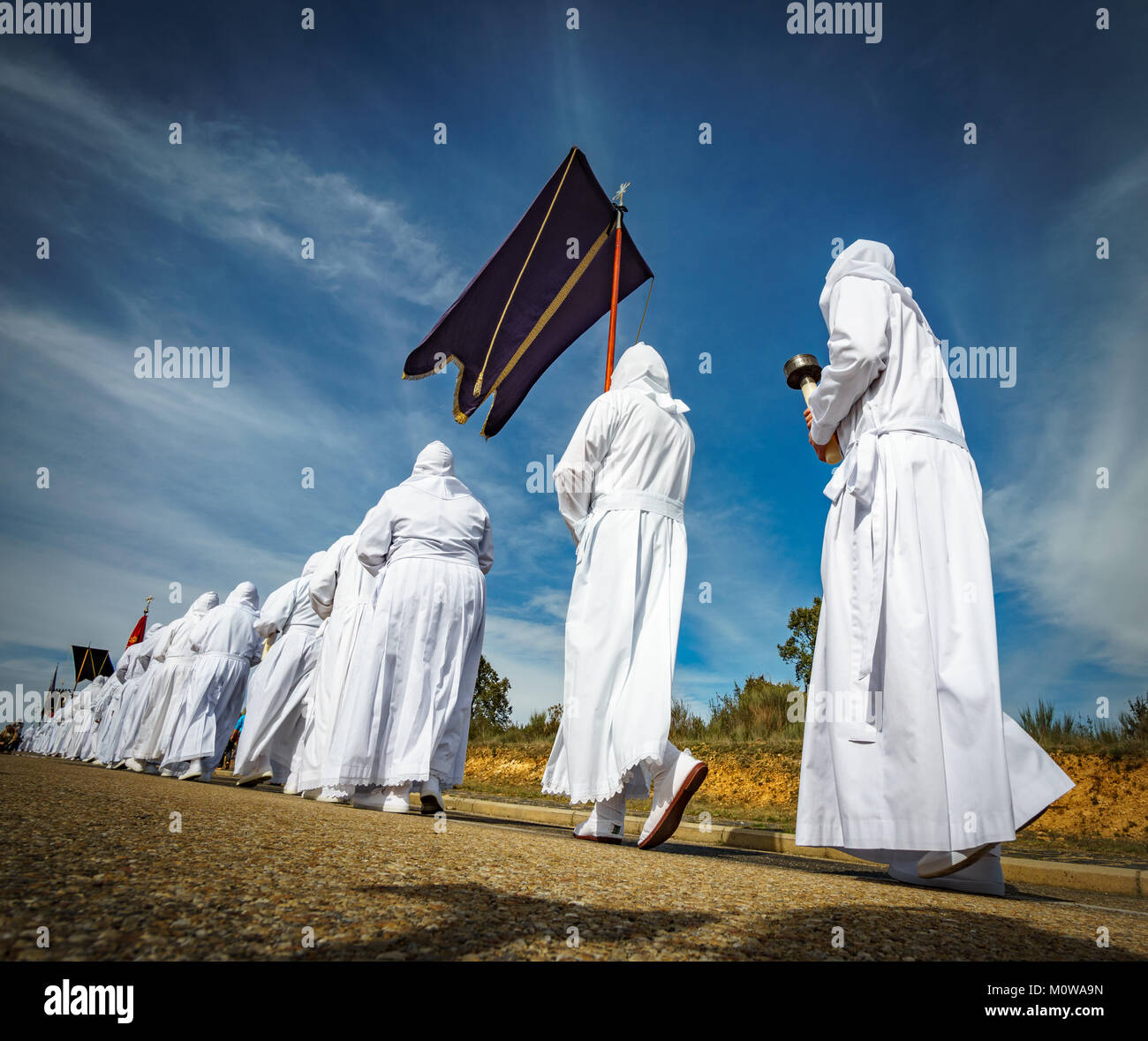 Easter traditional procession in a row Stock Photo - Alamy