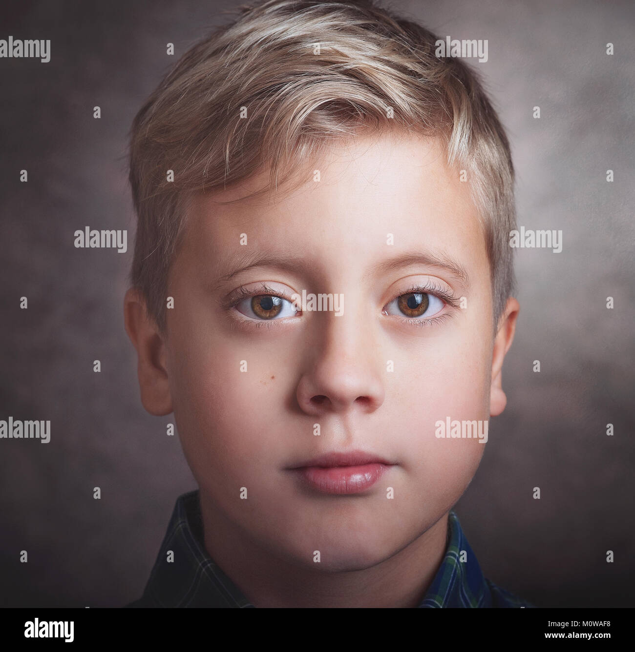 Cute teen boy studio portrait hi-res stock photography and images - Alamy