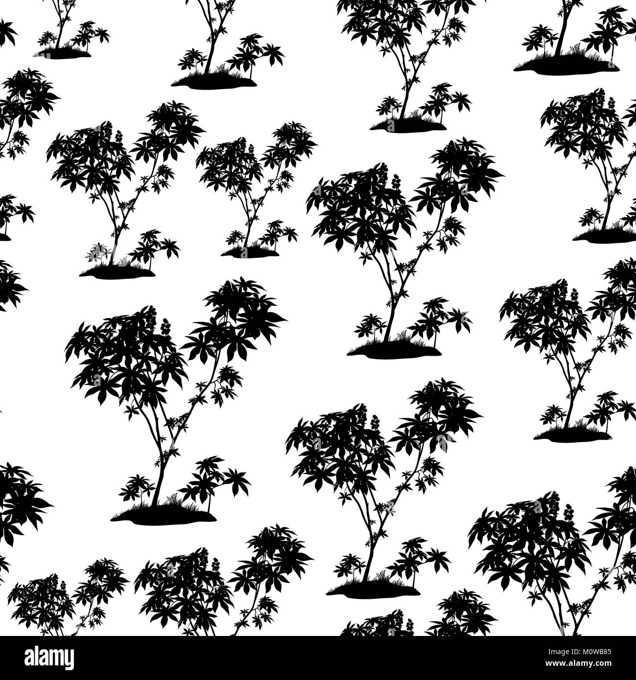 Castor leaf Stock Vector Images - Alamy