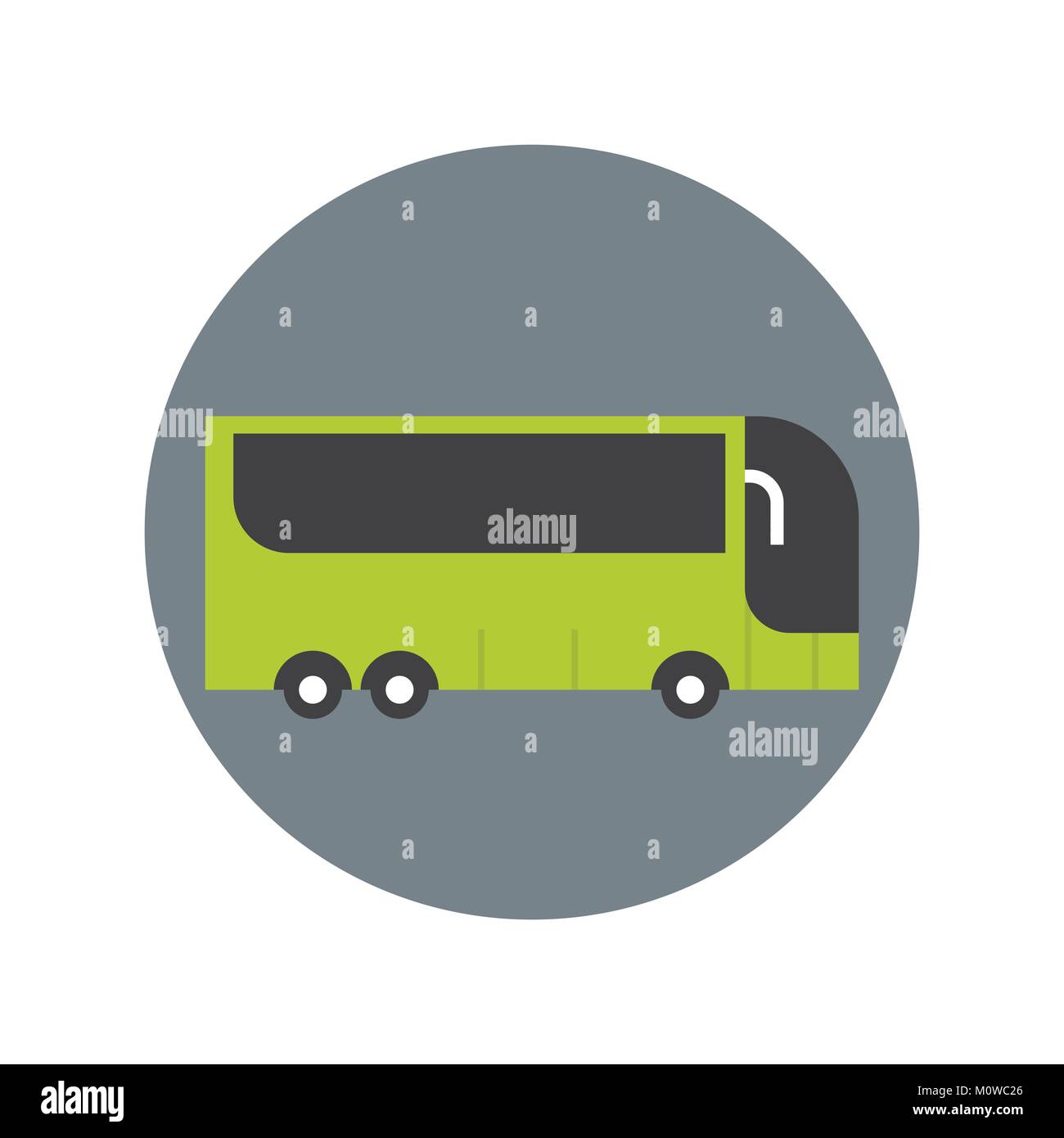 Modern Tourist Bus Icon Travel Transport Concept Stock Vector Image ...