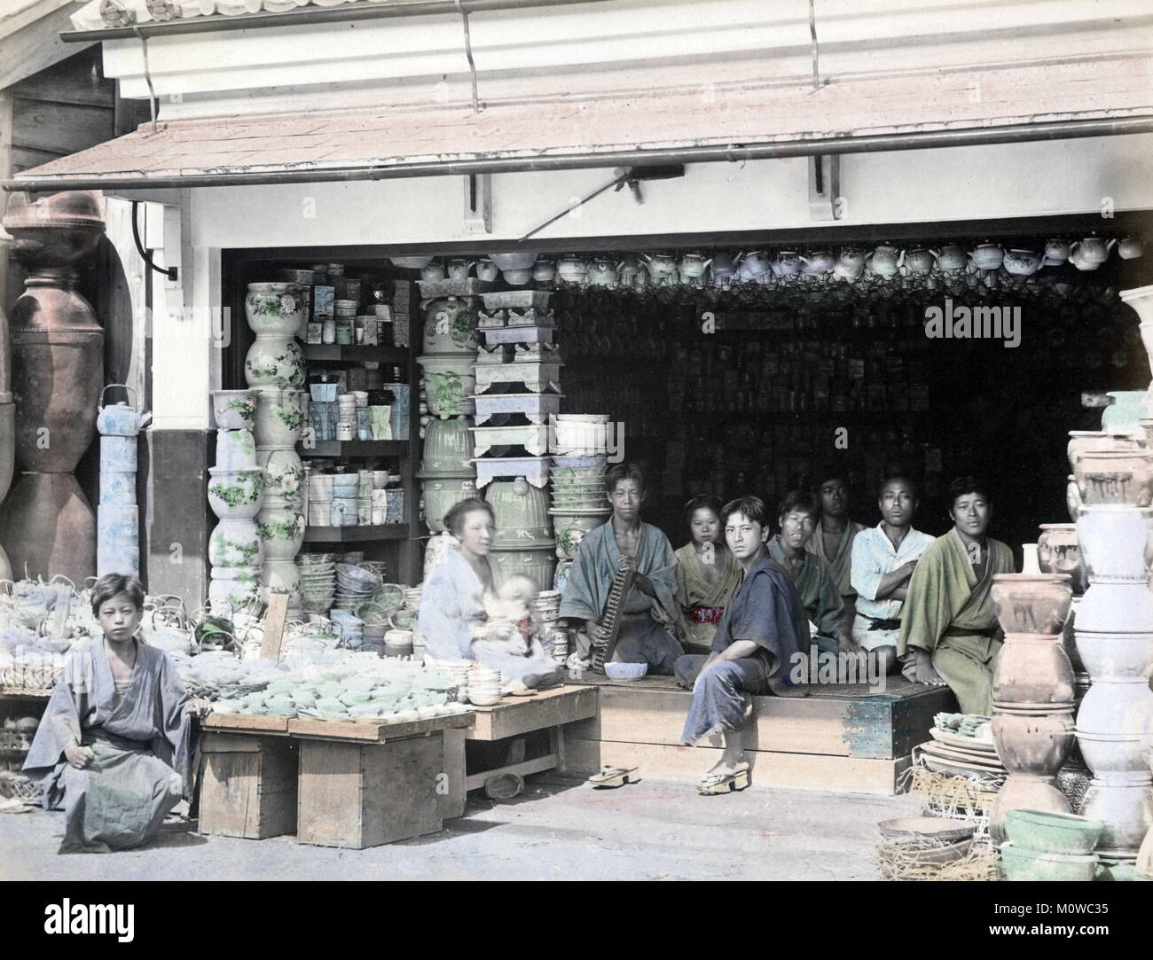 c. 1880s Japan - porcelainshop Stock Photo - Alamy