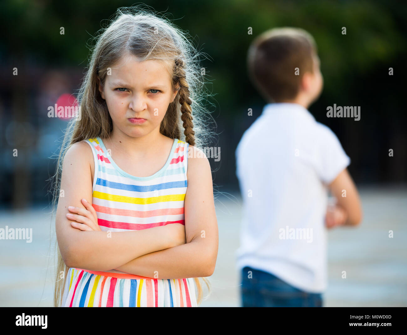 Portrait angry school girl hi-res stock photography and images - Alamy
