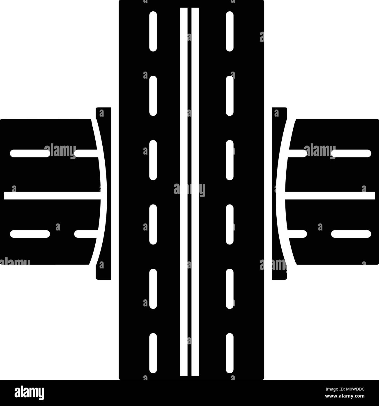 Bridge over road icon, simple style Stock Vector Image & Art - Alamy