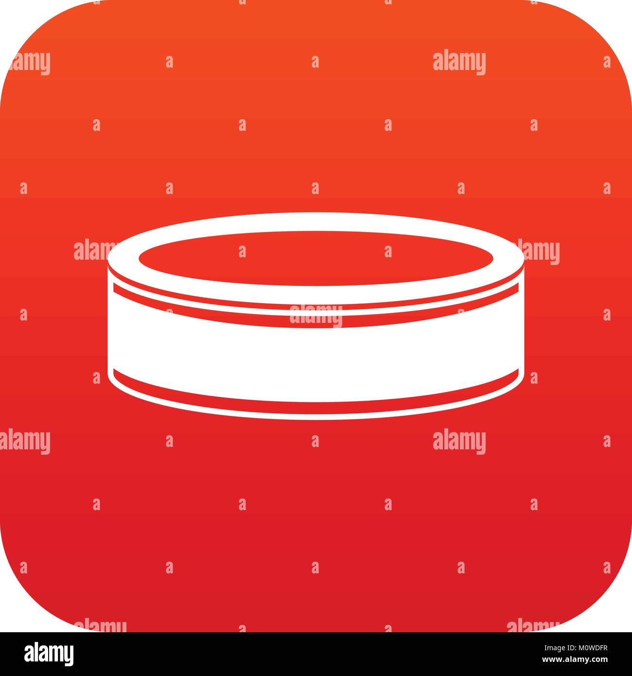 Puck icon digital red Stock Vector Image & Art - Alamy