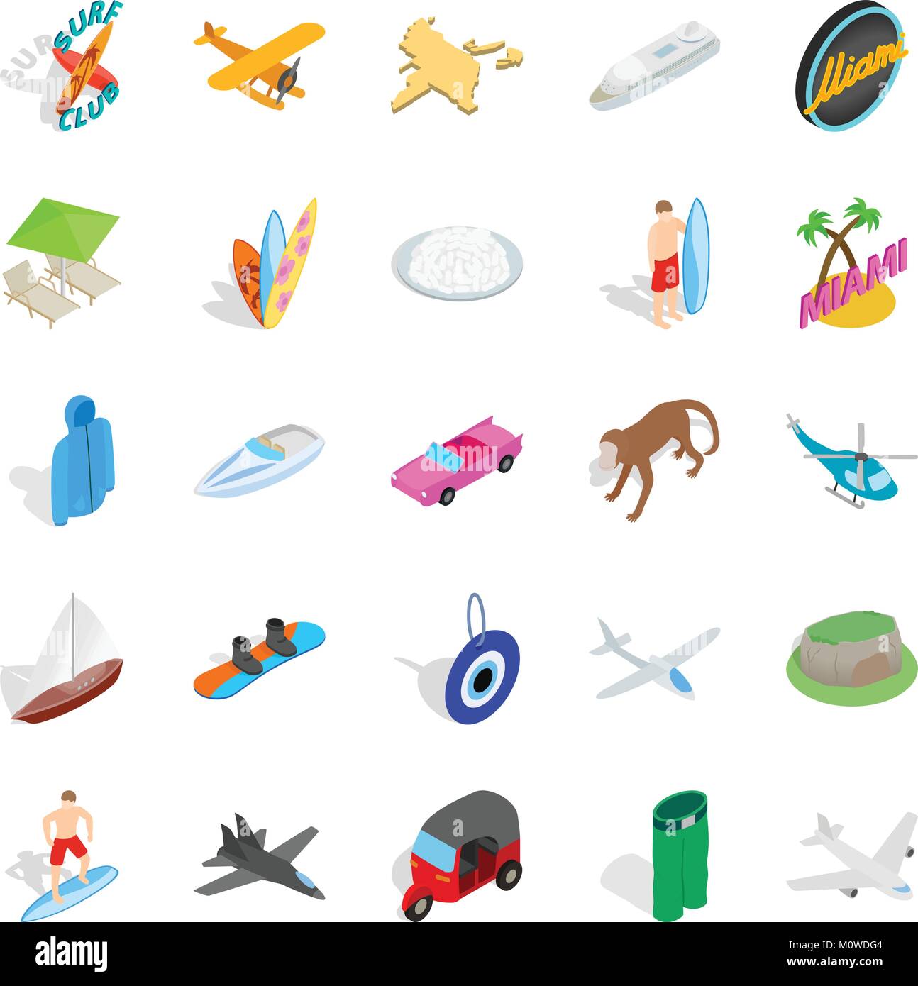 Survive icons set, isometric style Stock Vector Image & Art - Alamy