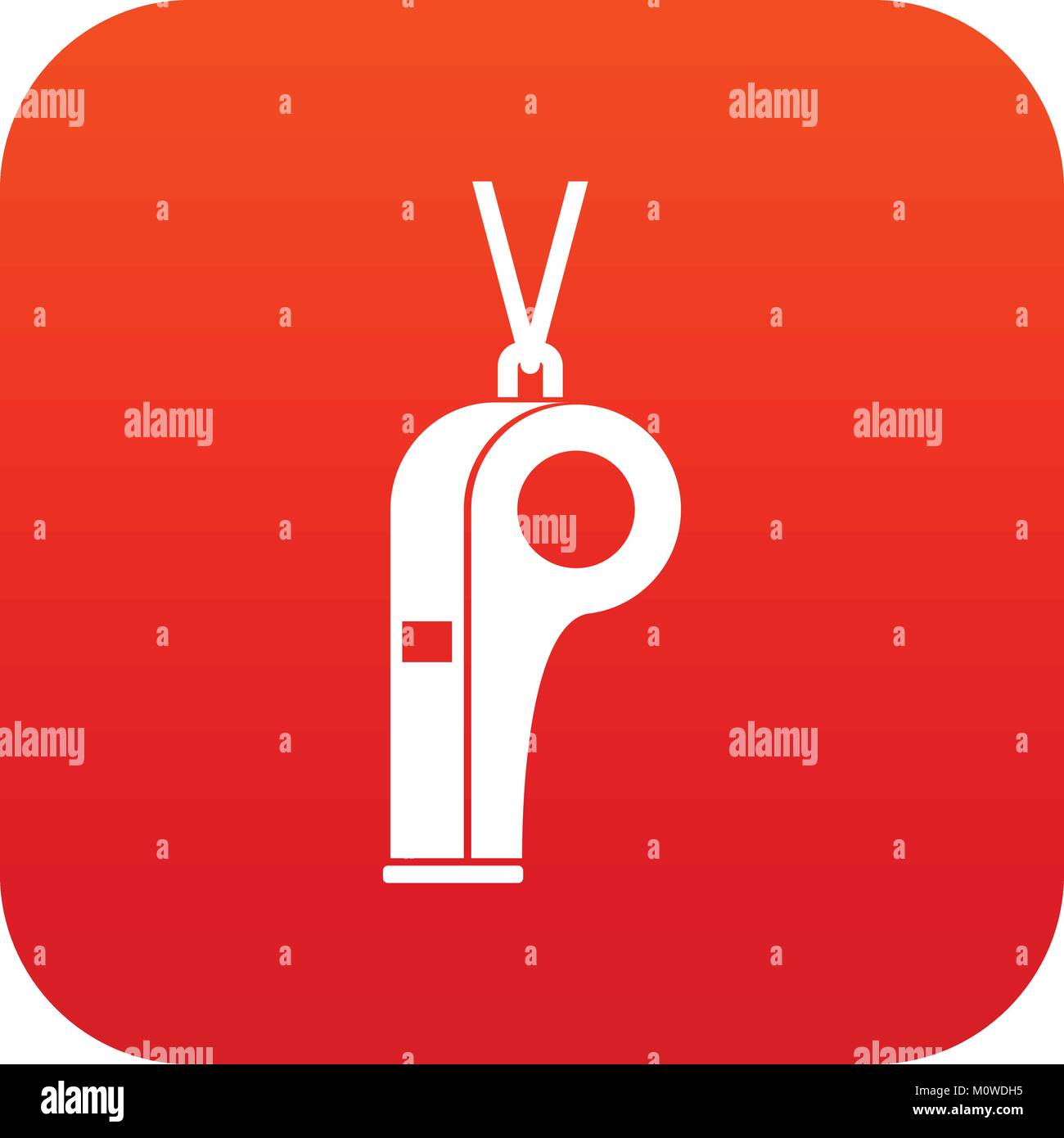Whistle icon digital red Stock Vector Image & Art - Alamy