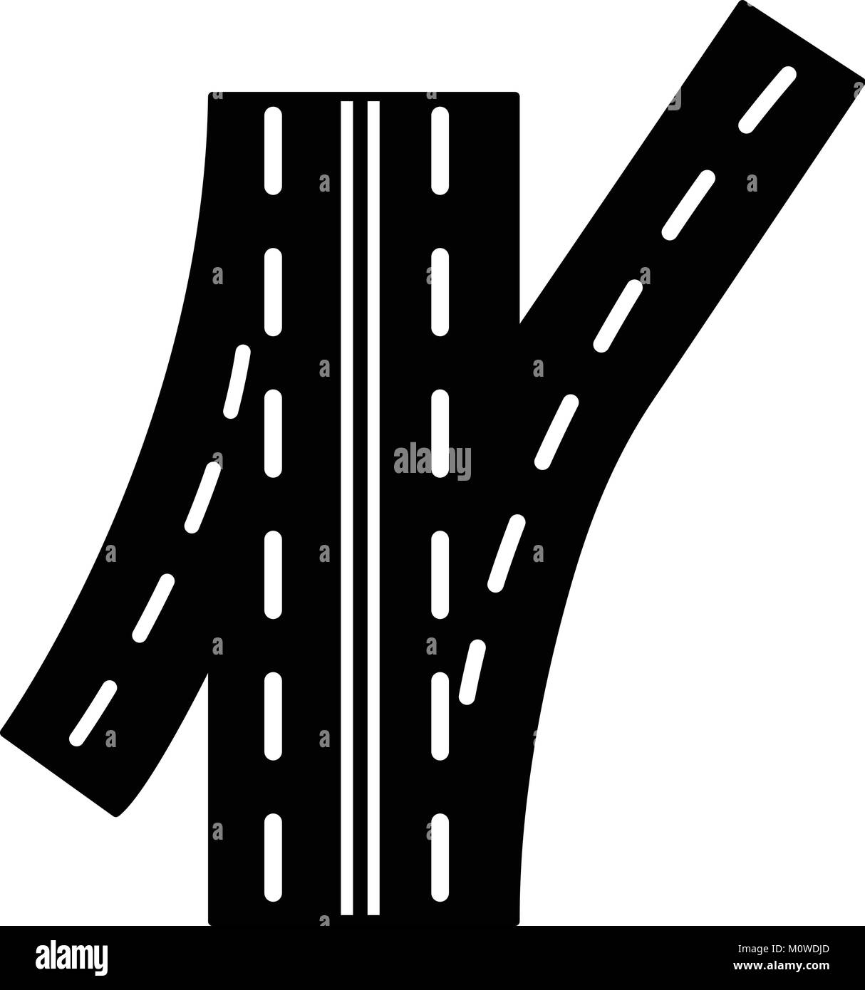 Road junction icon, simple style Stock Vector Image & Art - Alamy