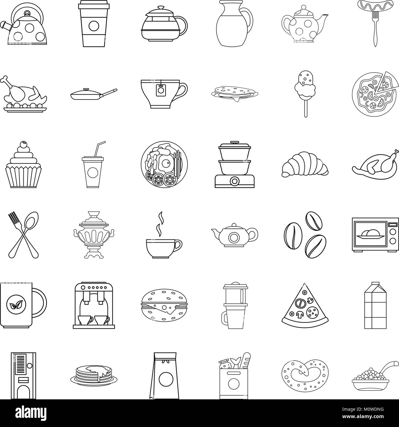 Fodder icons set, outline style Stock Vector Image & Art - Alamy