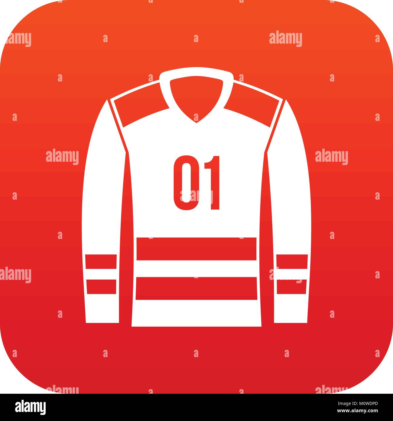 Sport uniform icon digital red Stock Vector Image & Art - Alamy
