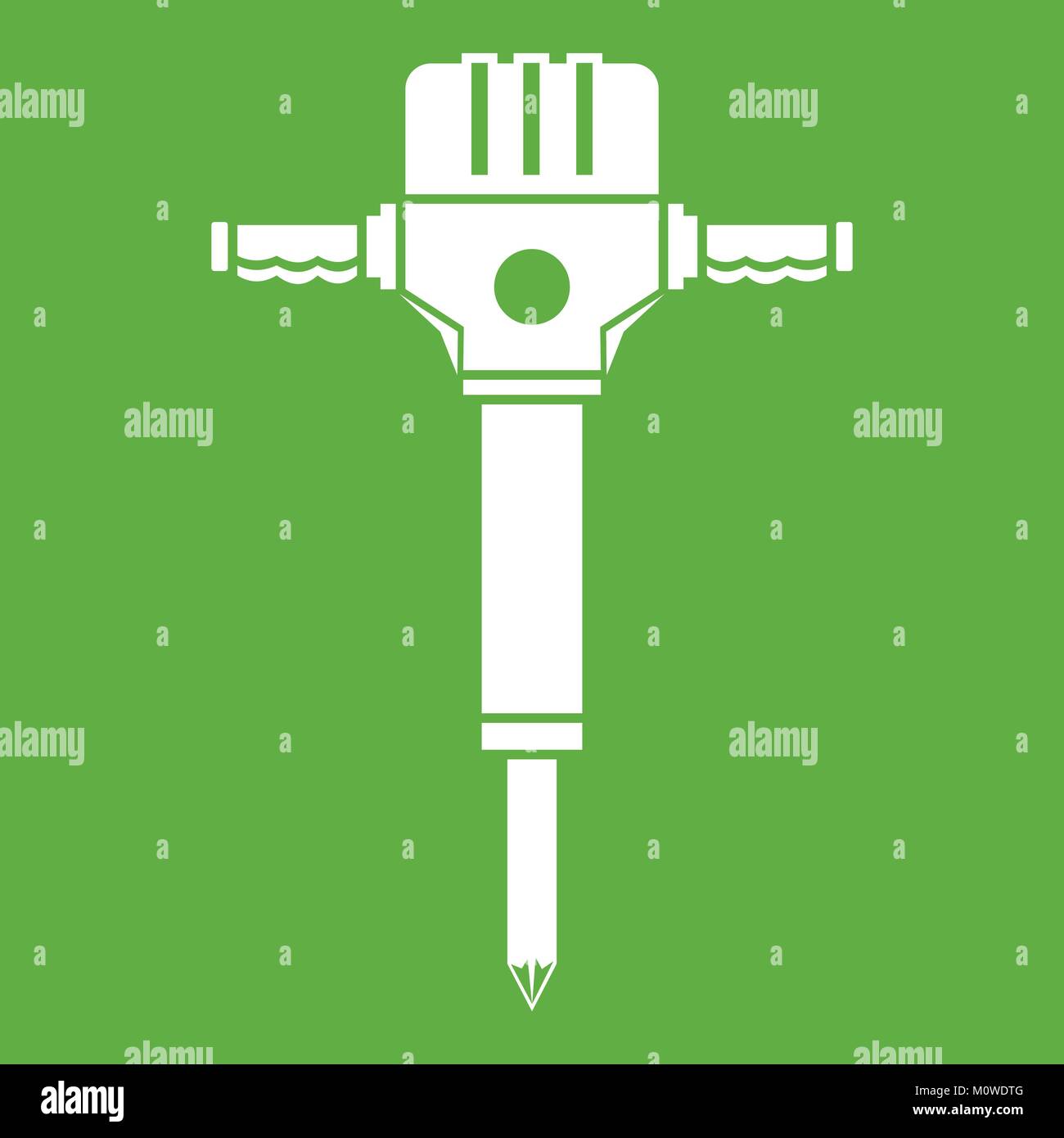 Jackhammer icon green Stock Vector Image & Art - Alamy