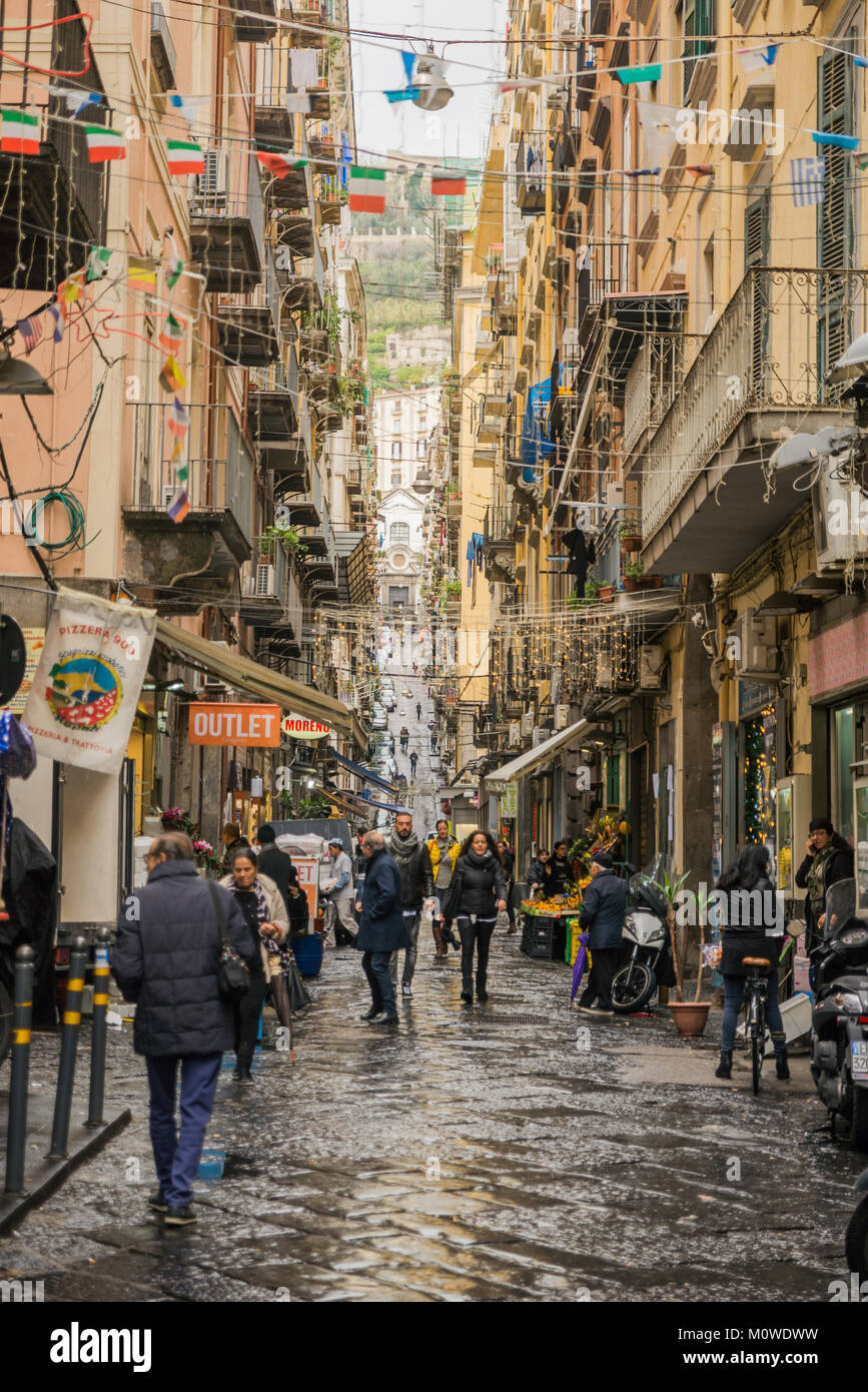 Naples italy people rain hi-res stock photography and images - Alamy