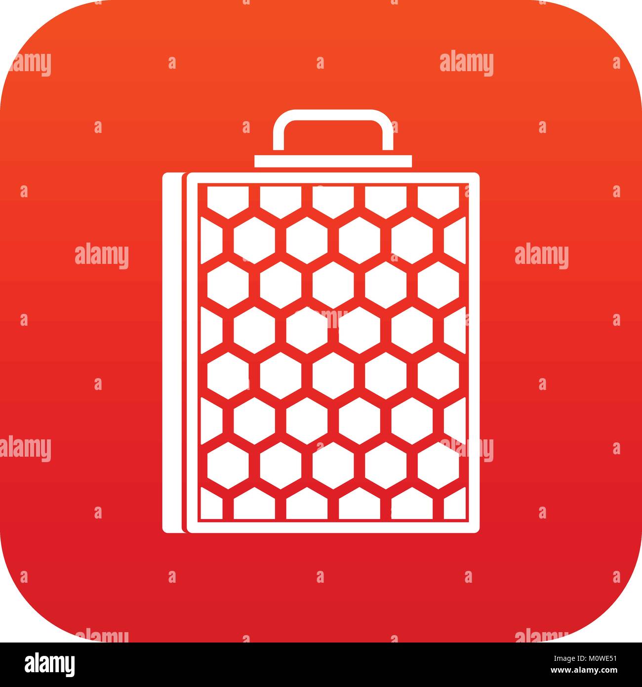 Honeycomb icon digital red Stock Vector Image & Art - Alamy