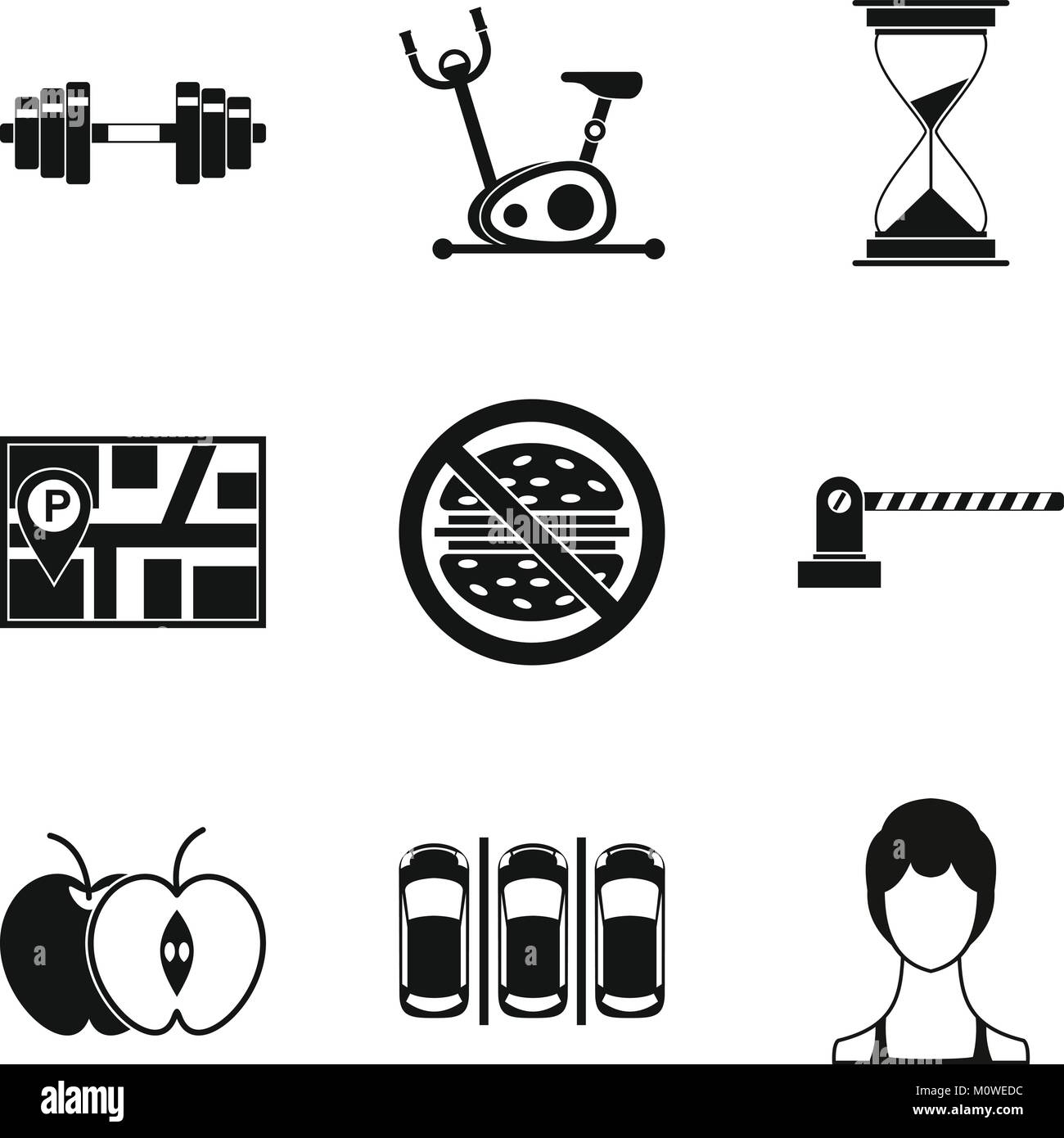 Training process icons set, simple style Stock Vector Image & Art - Alamy