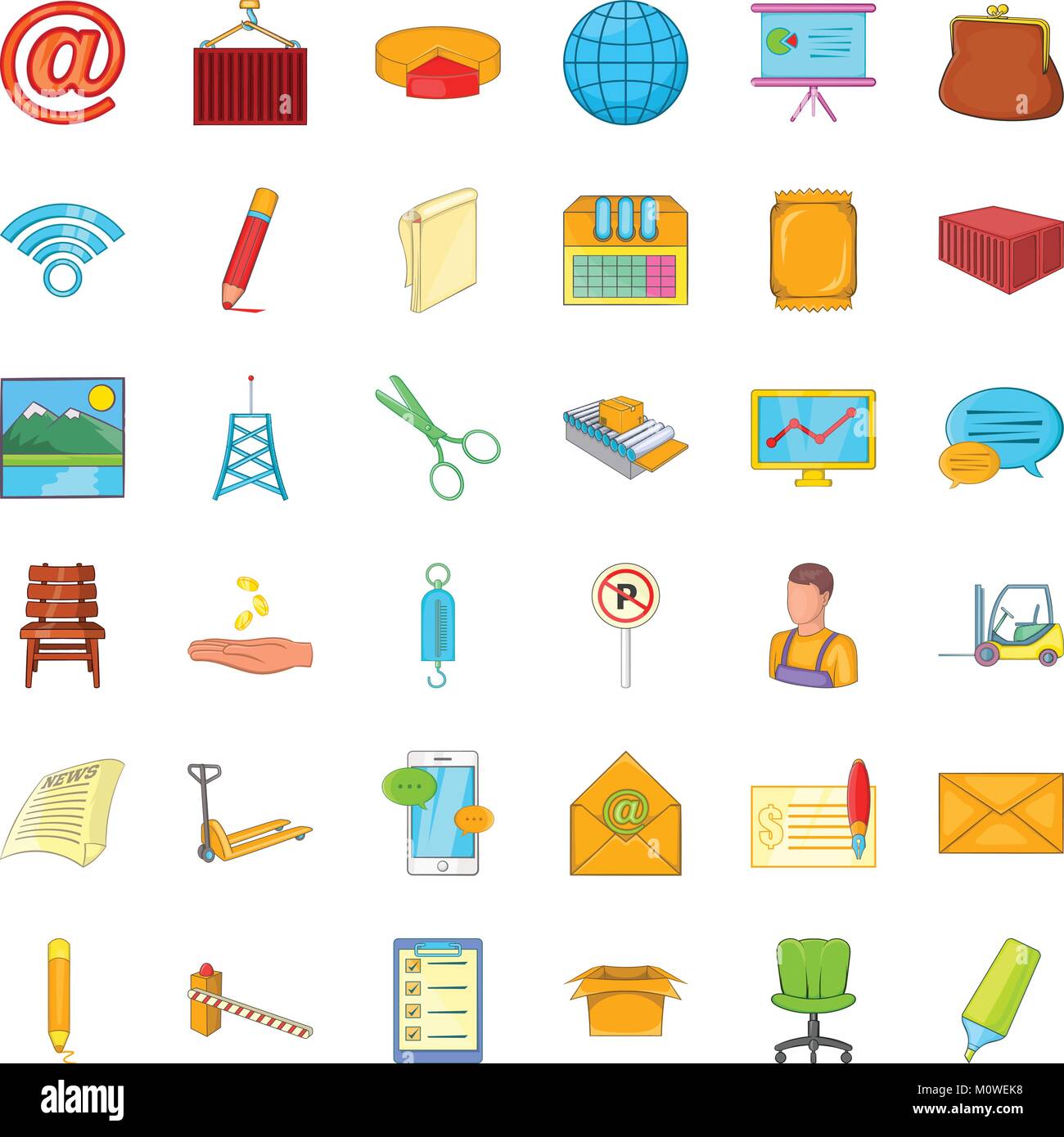 Index icons set, cartoon style Stock Vector Image & Art - Alamy
