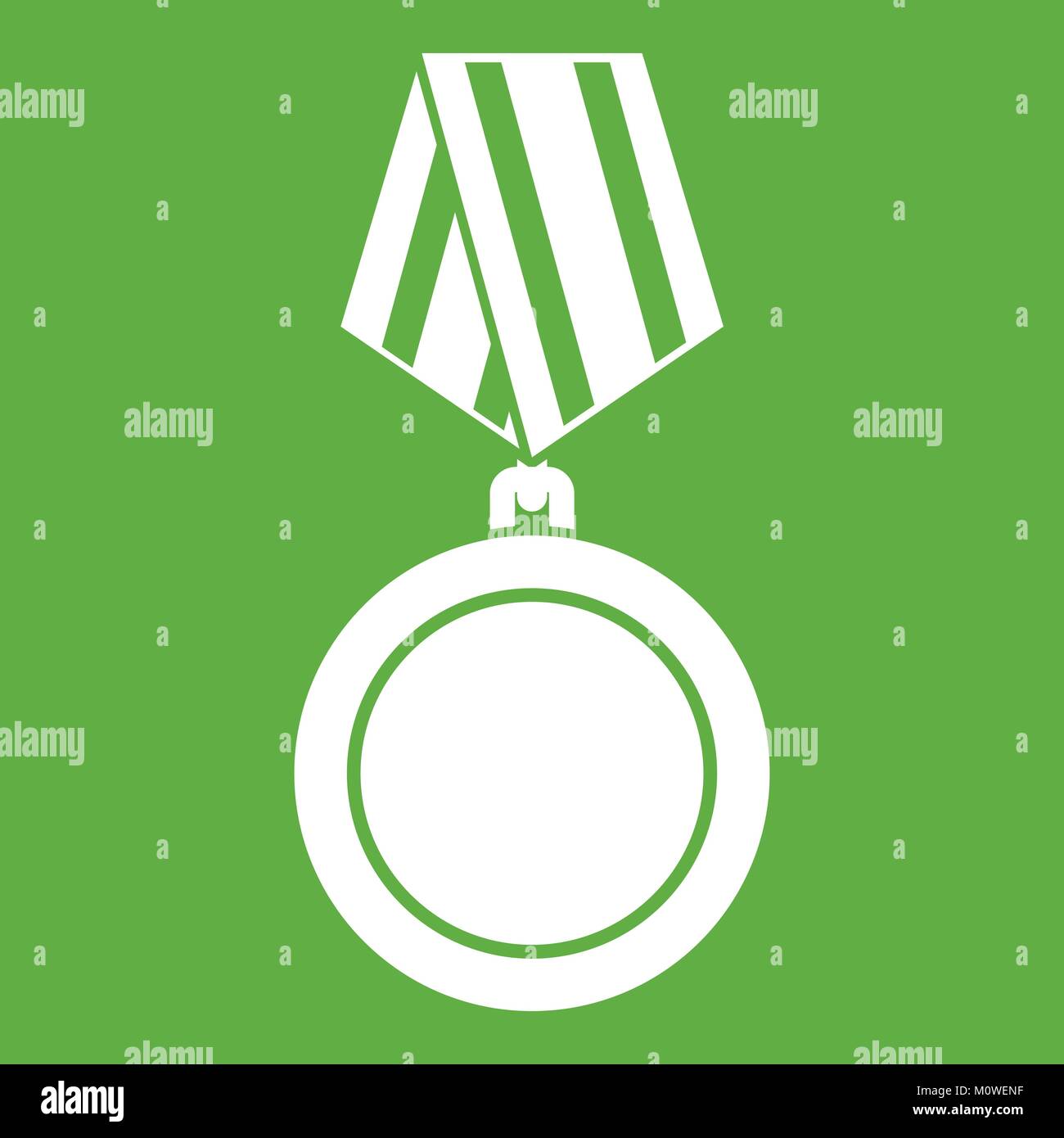Winning medal icon green Stock Vector Image & Art - Alamy