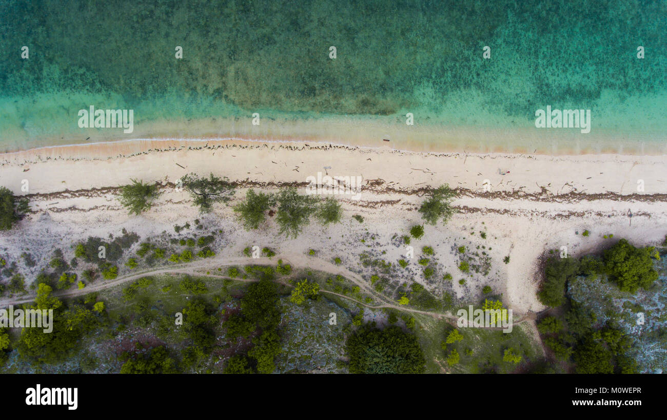A top-down view of a beach in Sumba, NTT, Indonesia Stock Photo - Alamy