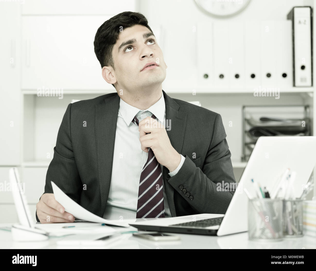 Manager having complicated issue hi-res stock photography and images ...