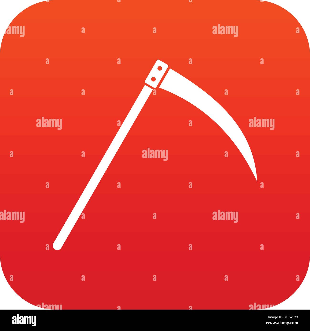 Scythe icon digital red Stock Vector Image & Art - Alamy