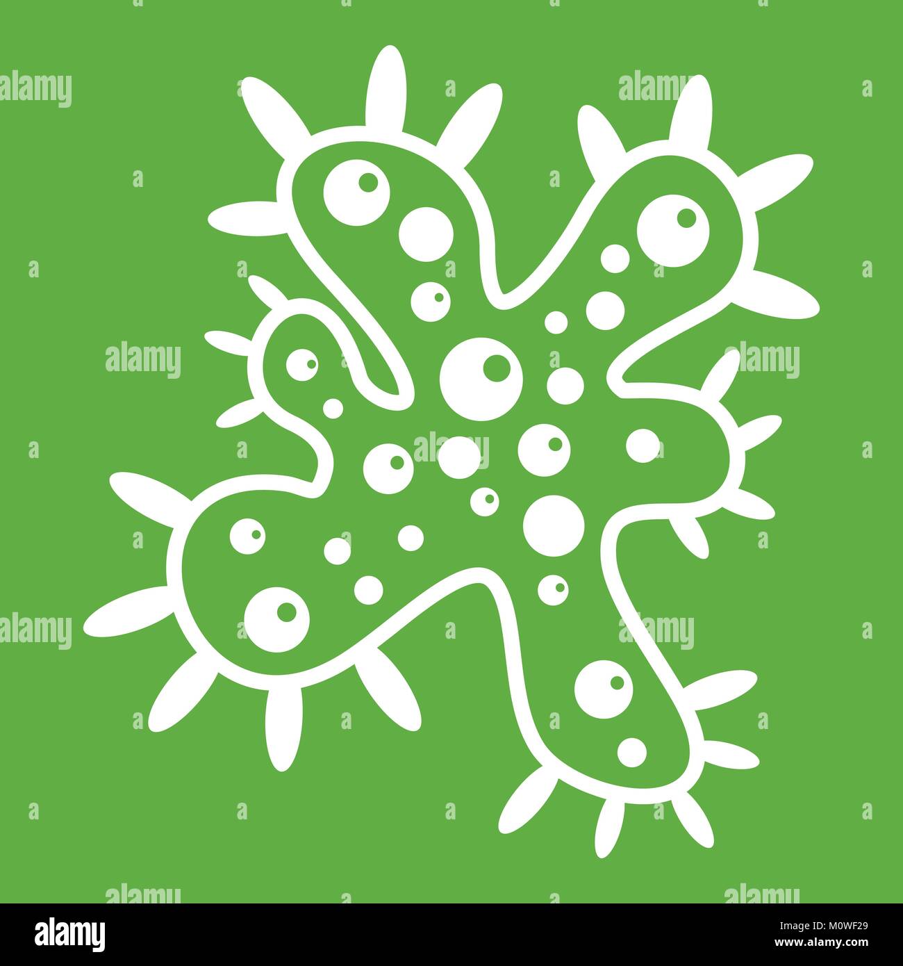 Bacteria icon green Stock Vector Image & Art - Alamy