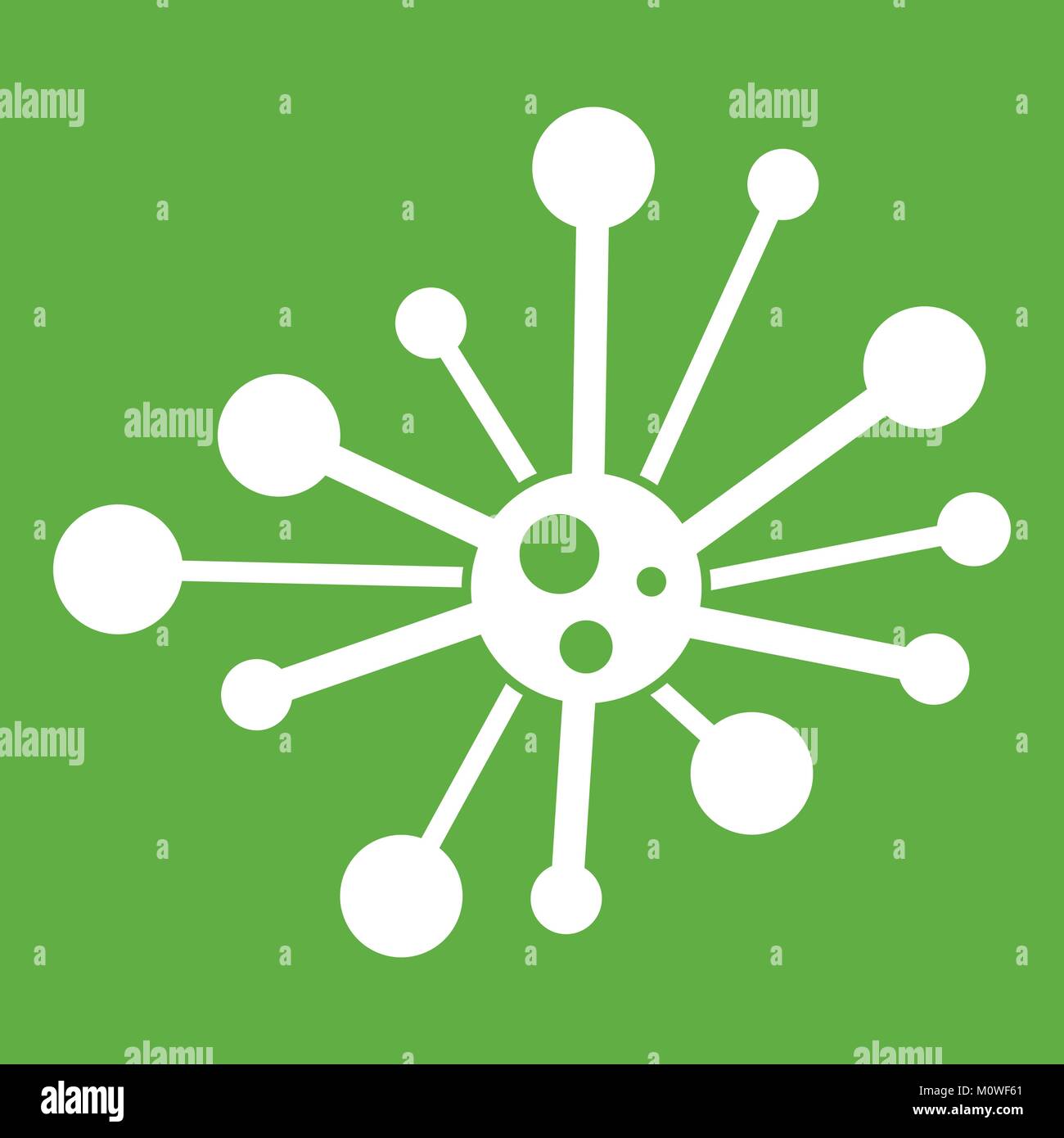 Round bacteria icon green Stock Vector Image & Art - Alamy