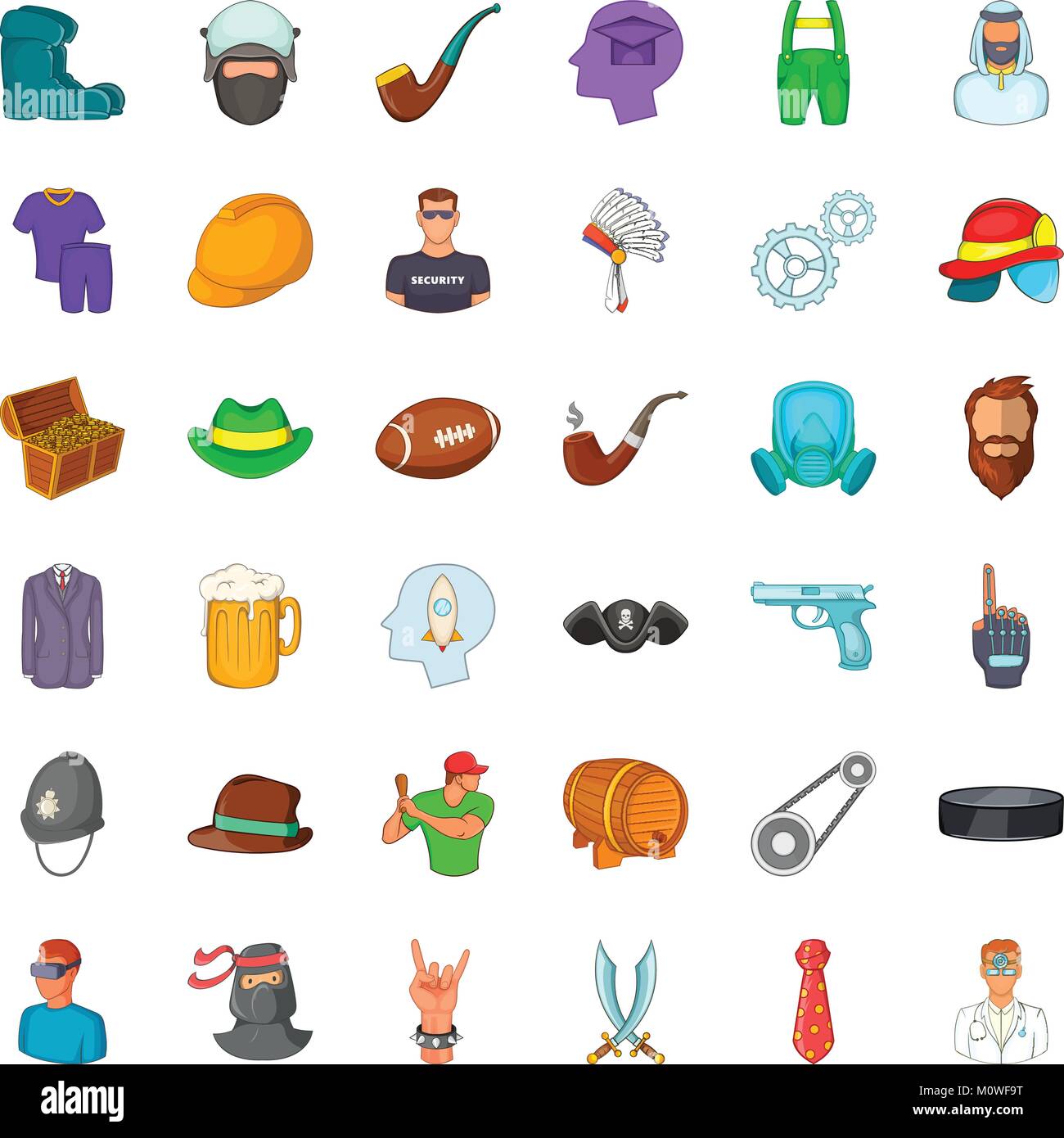 Proficient icons set, cartoon style Stock Vector Image & Art - Alamy