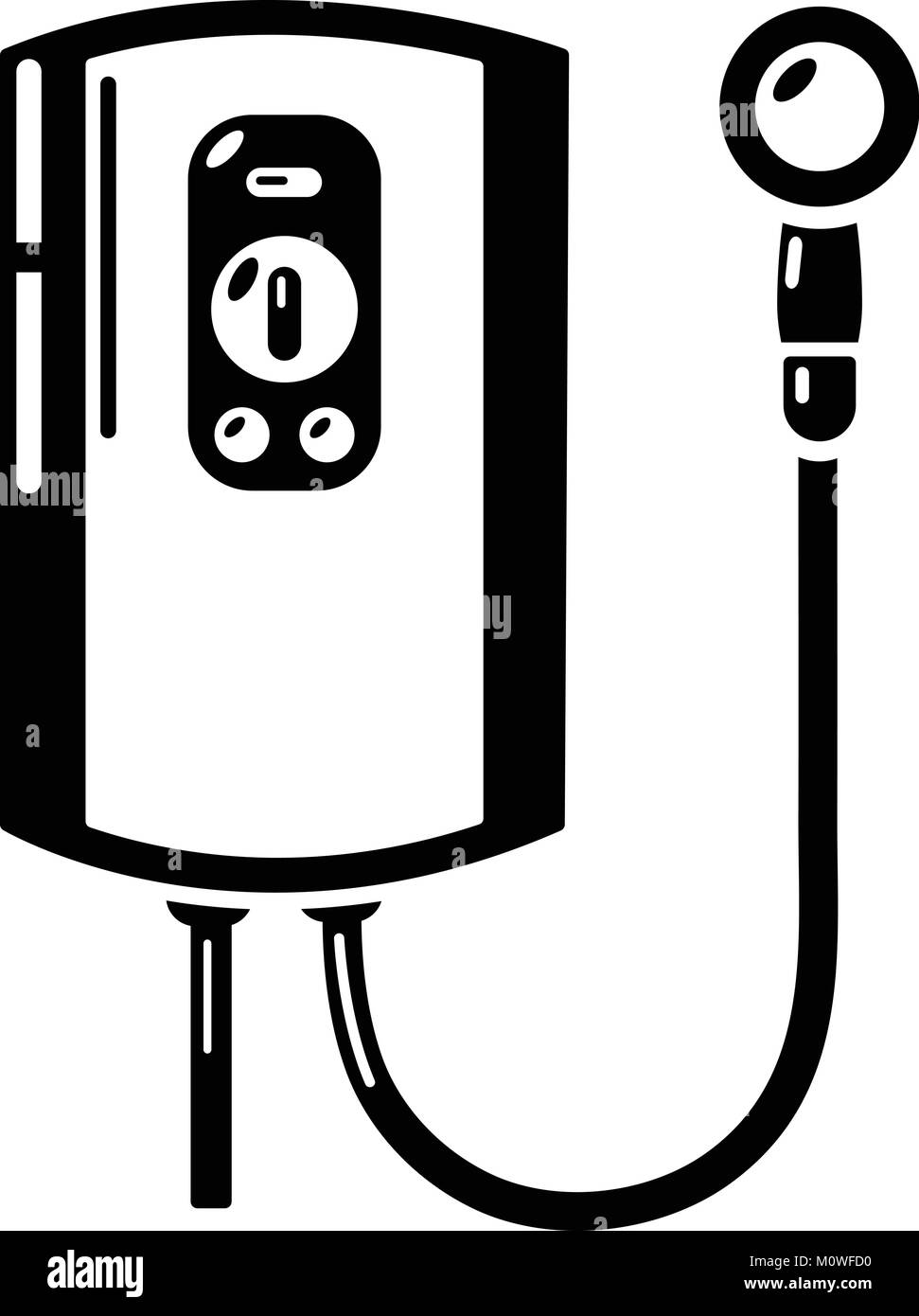 Electric boiler icon simple Black and White Stock Photos & Images - Alamy
