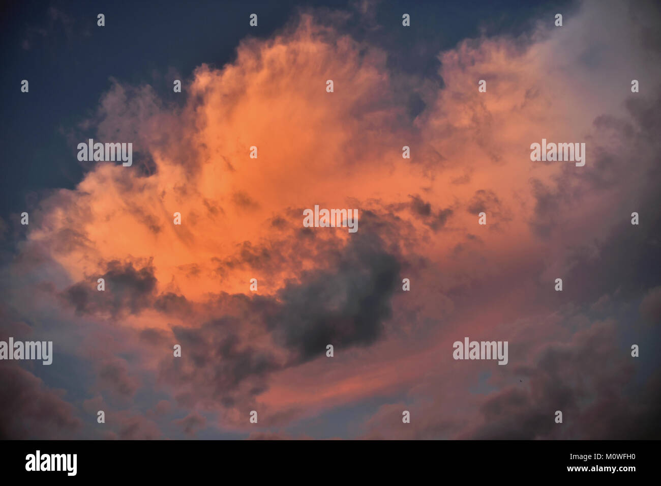 Abstract sunset cloudscape background .Evening Twilight Stock Photo - Alamy