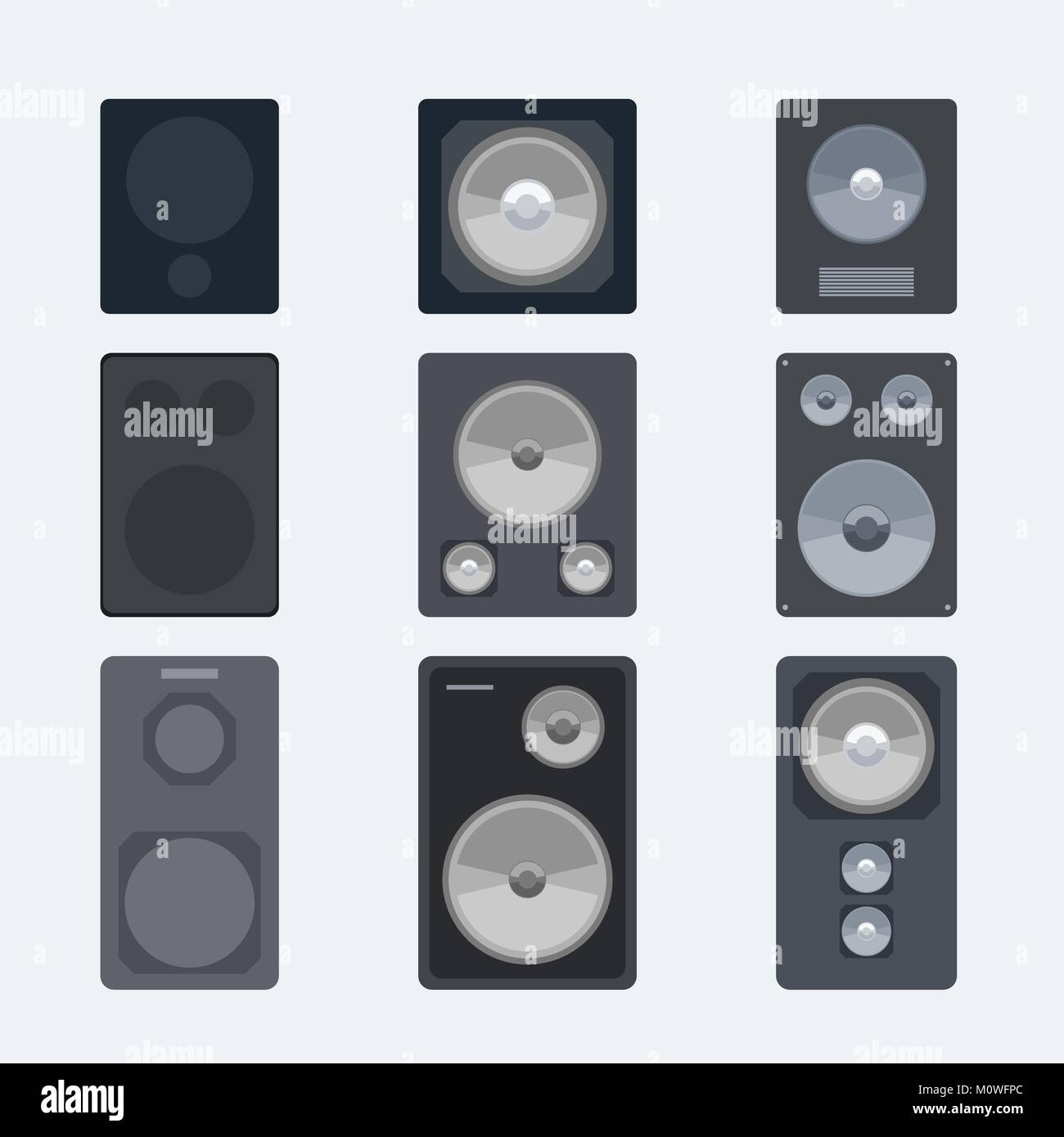 Concert sound system speakers Stock Vector Images - Alamy