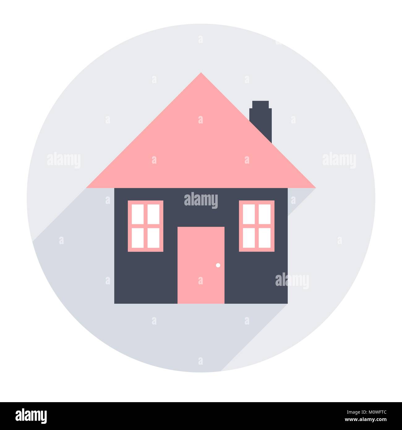 Simple home icon - house design element vector Stock Vector Image & Art ...