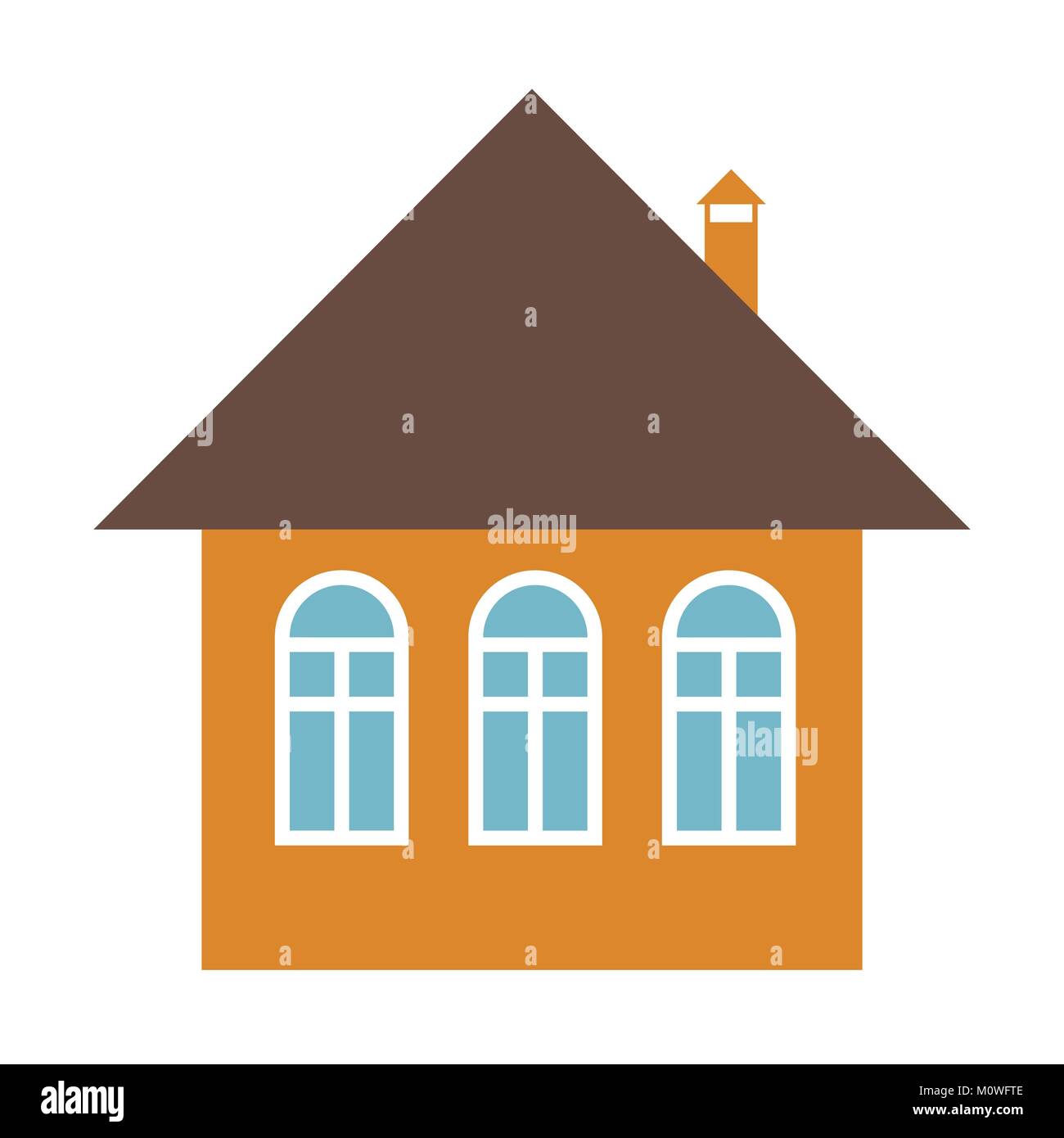 Home vector icon - house design element illustration Stock Vector Image ...
