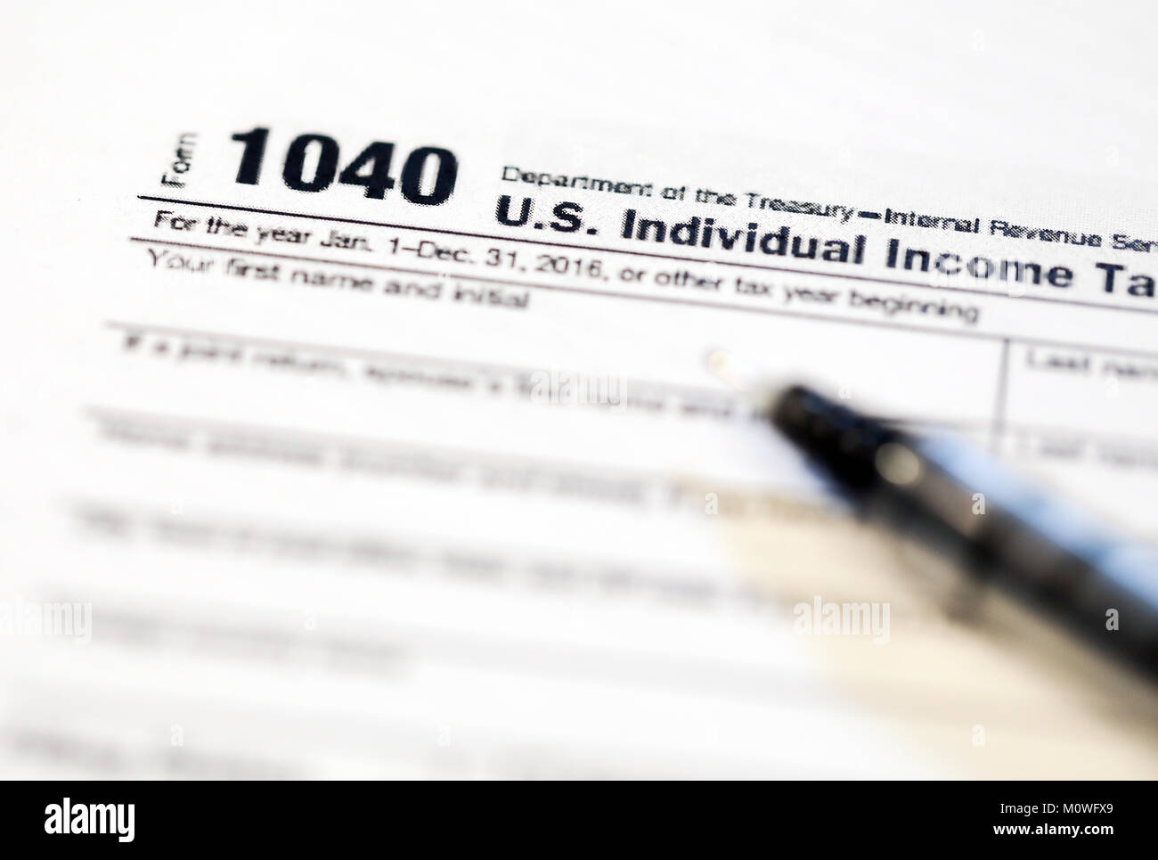United States tax forms for the IRS Stock Photo - Alamy