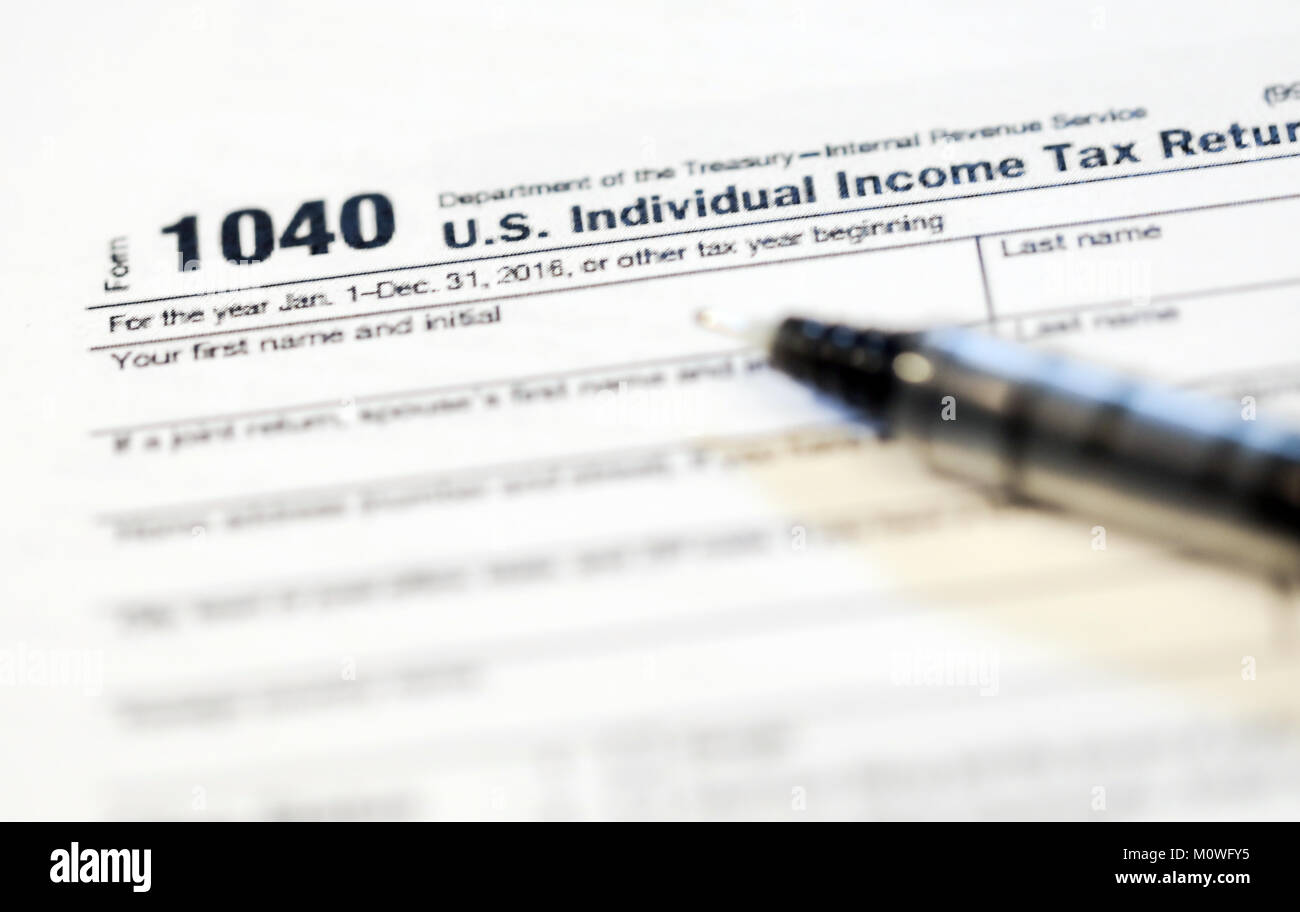 United States tax forms for the IRS Stock Photo - Alamy