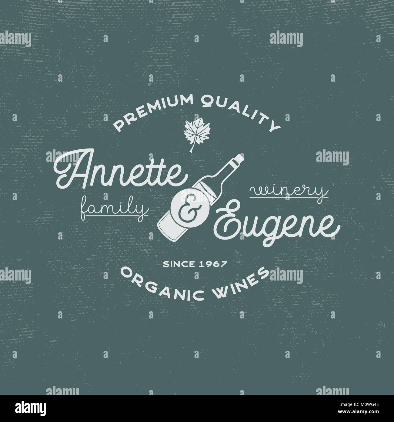 Winery logo hi-res stock photography and images - Alamy