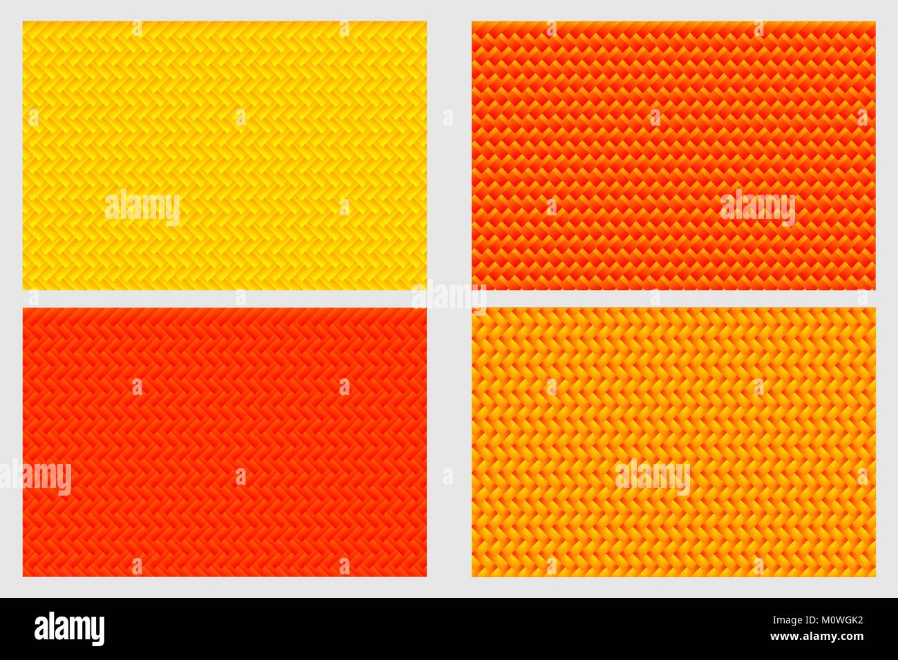 Squares vector pattern - red and yellow background set Stock Vector ...