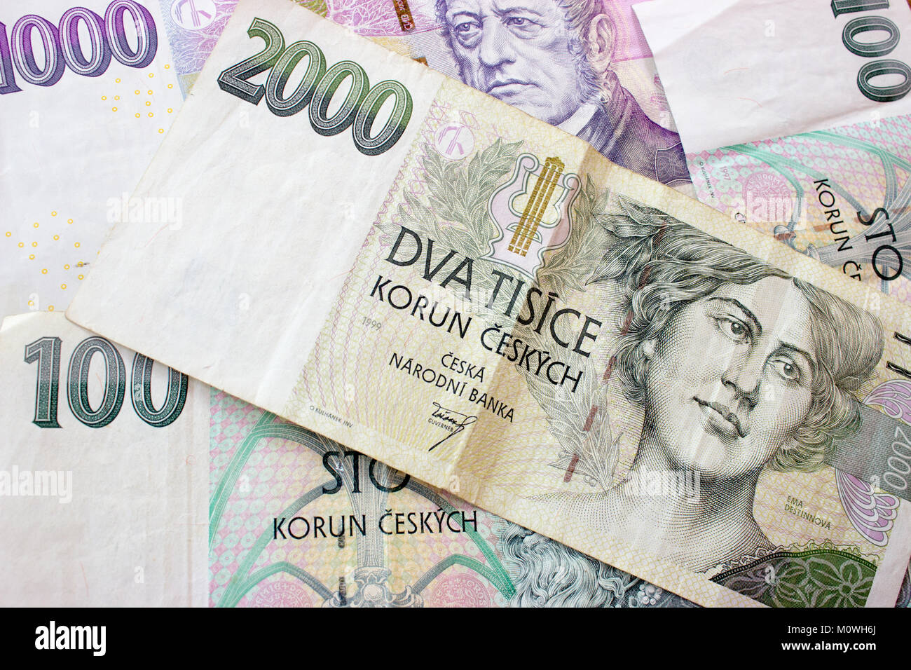 Czech money notes hi-res stock photography and images - Alamy