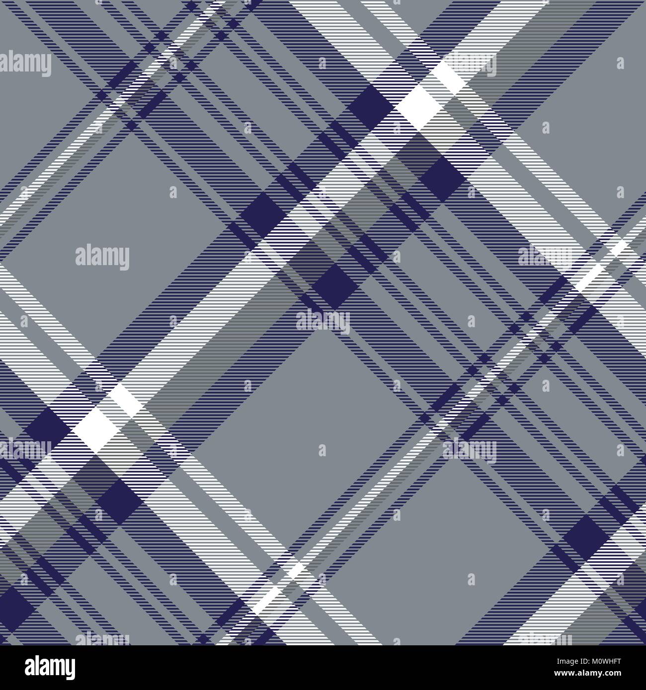 Gray diagonal plaid seamless pattern. Vector illustration Stock Vector ...