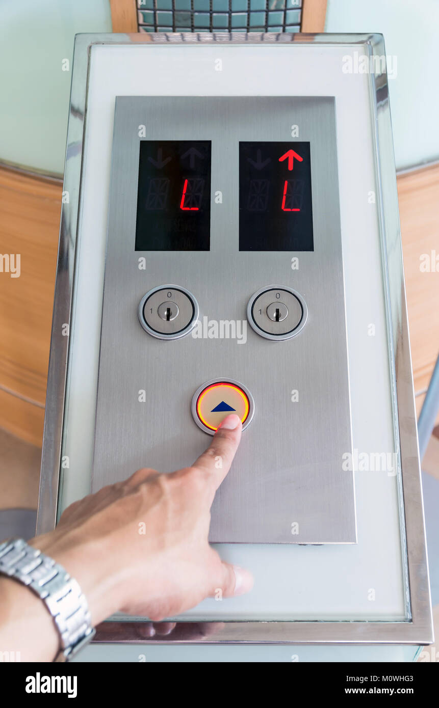 Elevator button up hi-res stock photography and images - Alamy