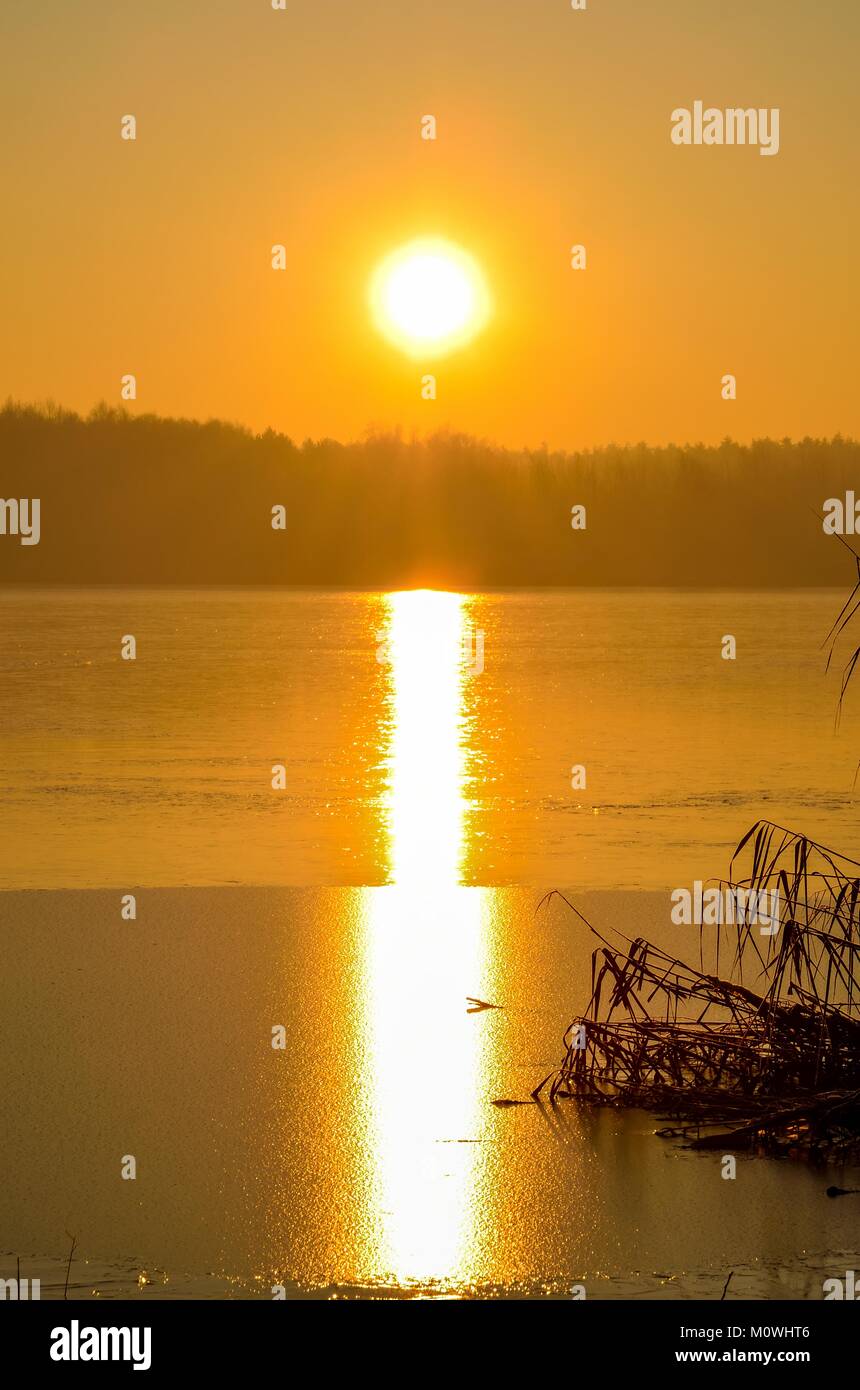 Sunlight reflected lake hi-res stock photography and images - Alamy
