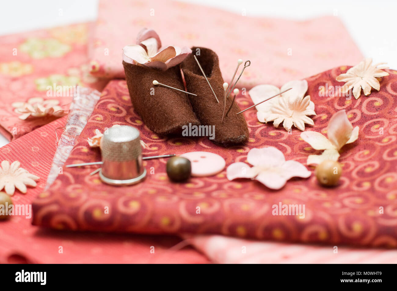 Art textile and sewing background Stock Photo - Alamy